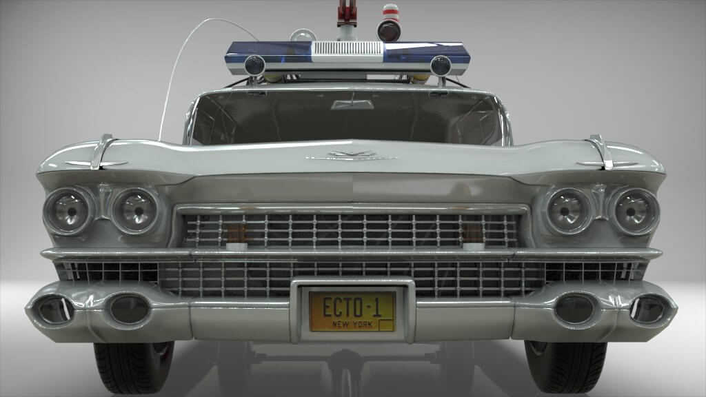Ghostbusters Ecto-1 Wagon 3D Model by Arq_Lugo