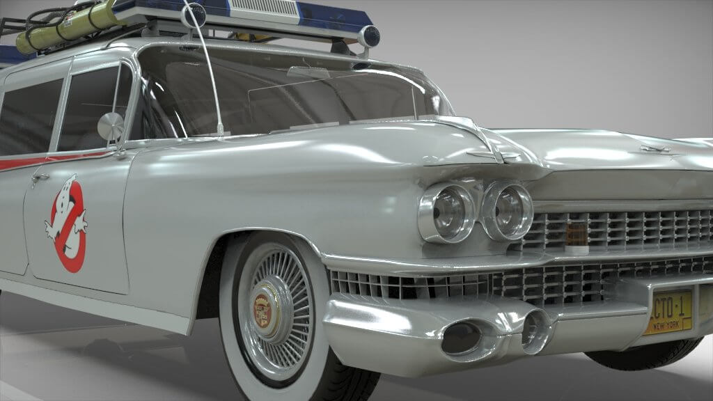 Ghostbusters Ecto-1 Wagon 3D Model by Arq_Lugo