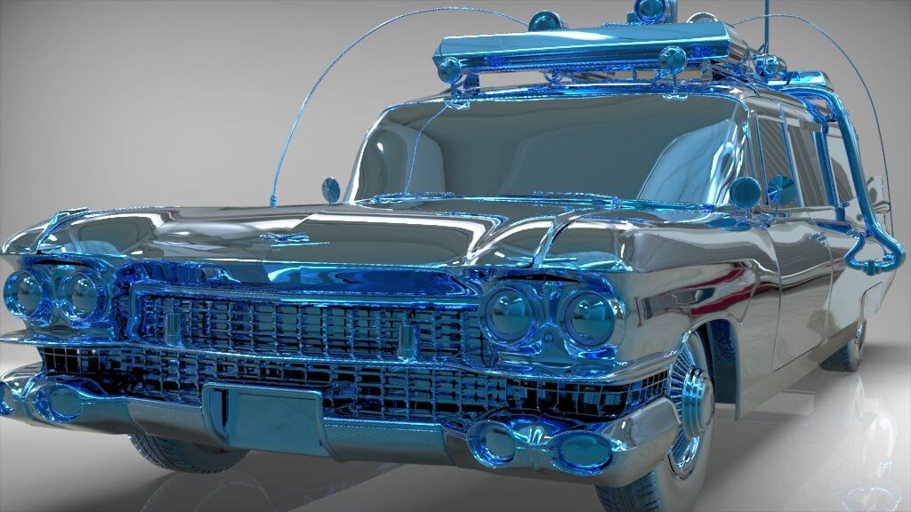 Ghostbusters Ecto-1 Wagon 3D Model by Arq_Lugo