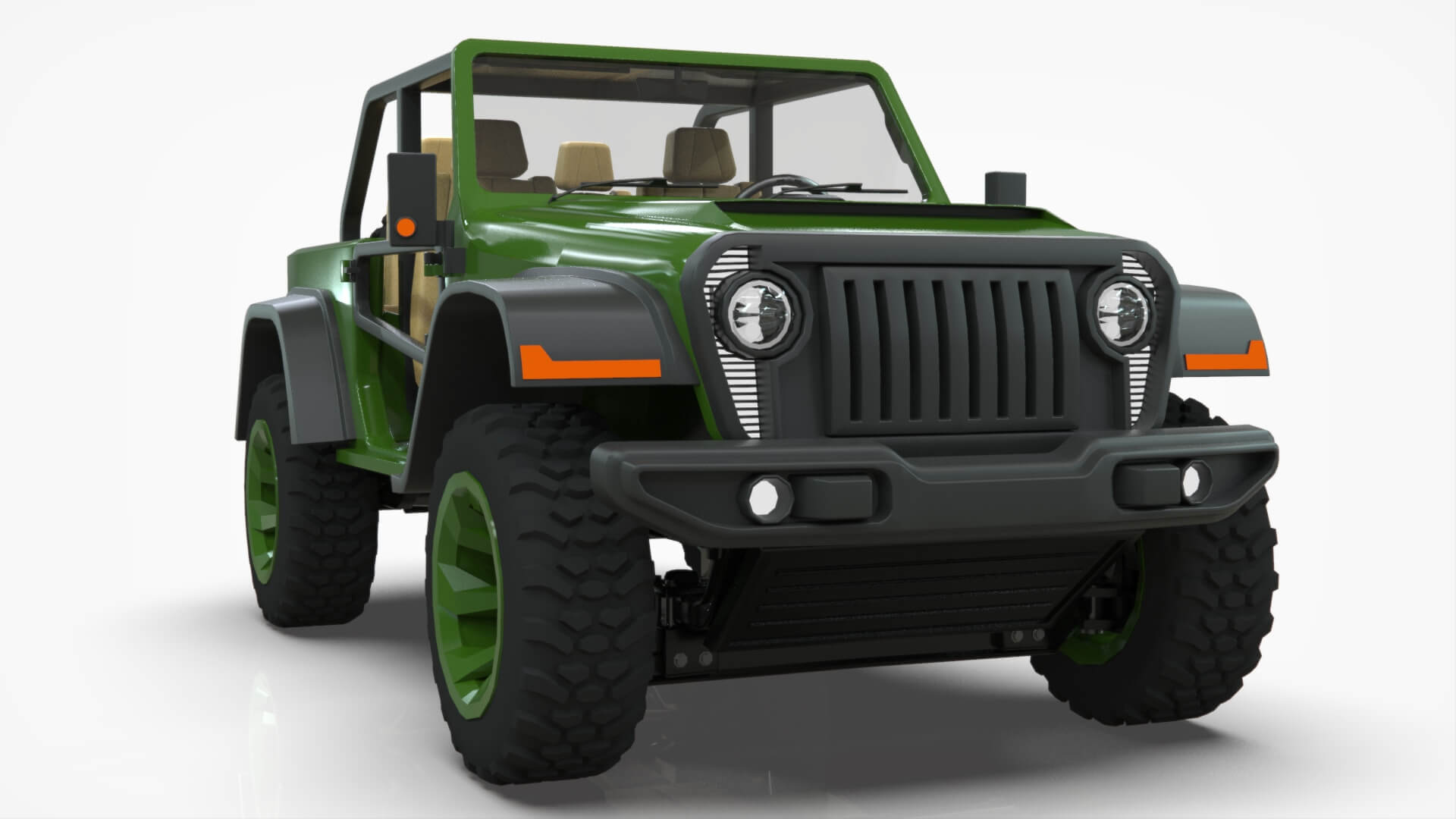 Jeep Wrangler Willys Concept - 3D Model by Arq_Lugo