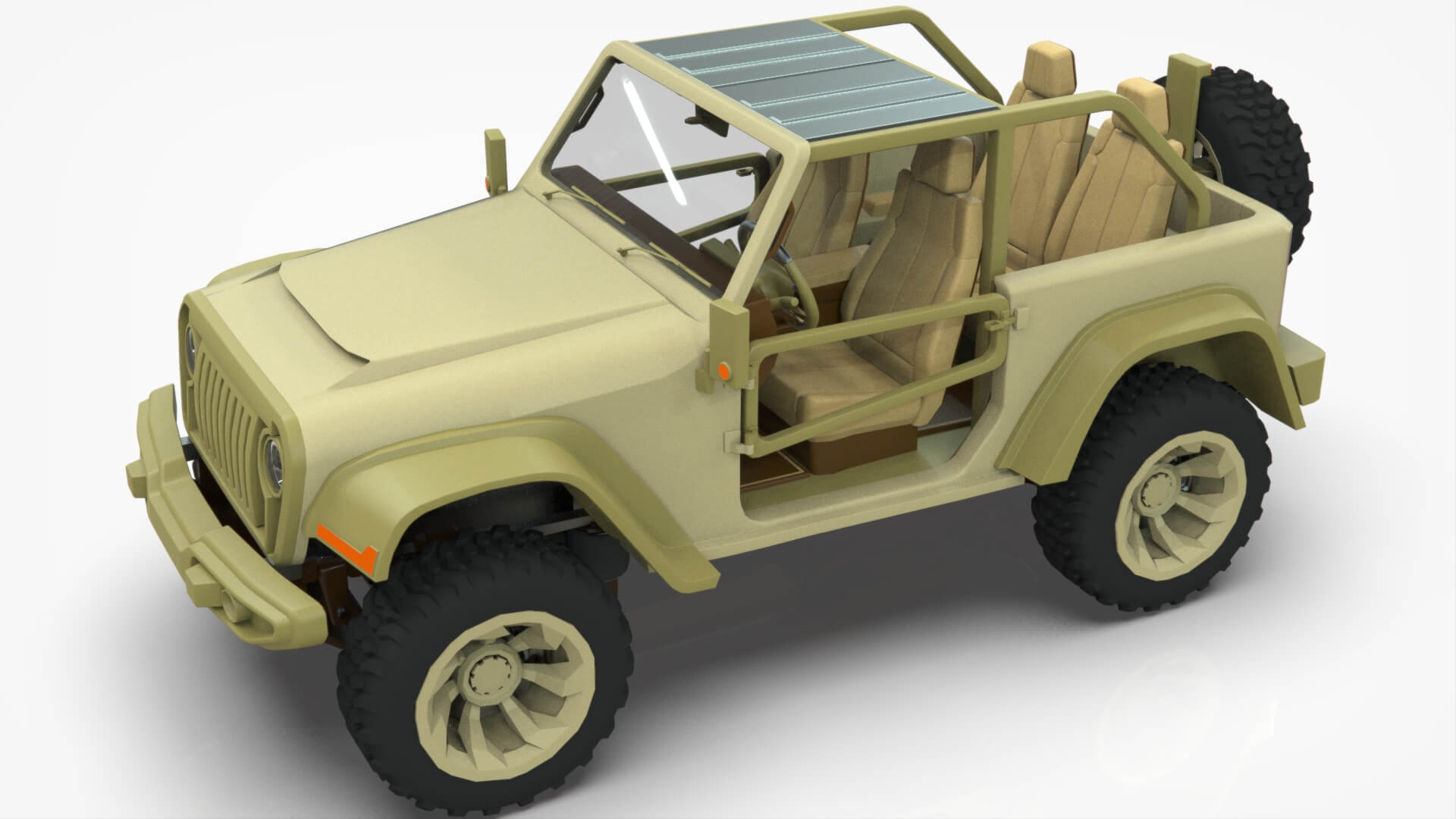 Jeep Wrangler Willys Concept - 3D Model by Arq_Lugo