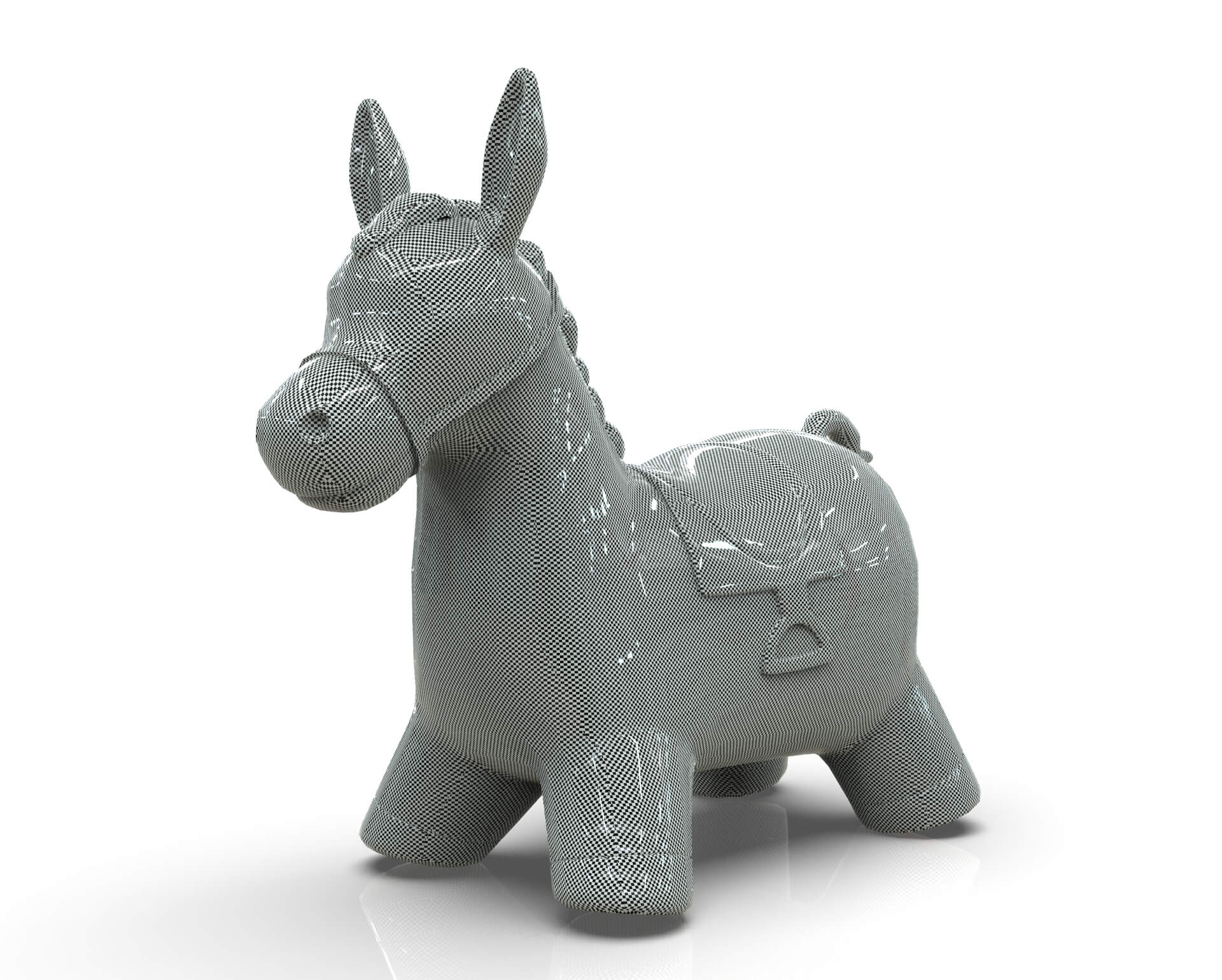 Jumping Donkey Toy Low Poly - 3D Model by Arq_Lugo