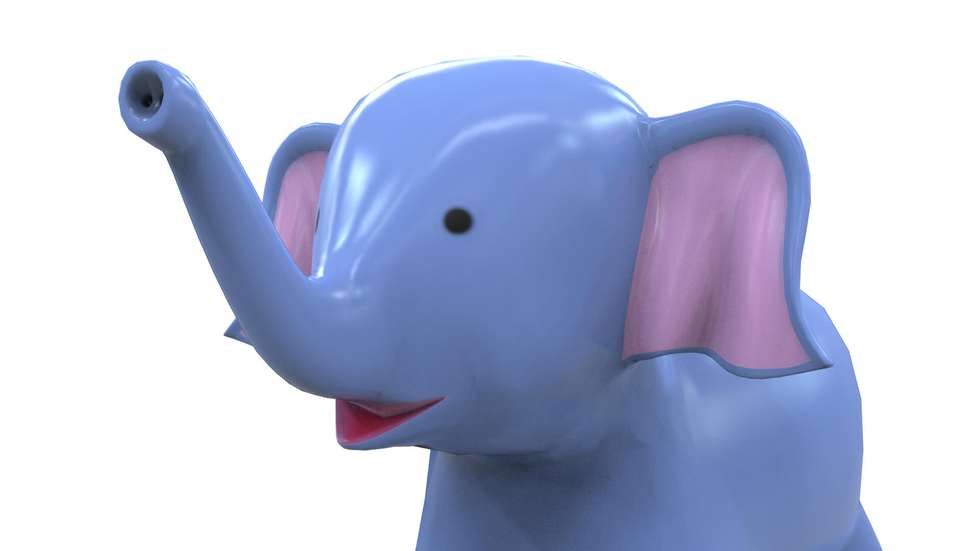 Jumping Elephant Toy Low Poly - 3D Model by Arq_Lugo