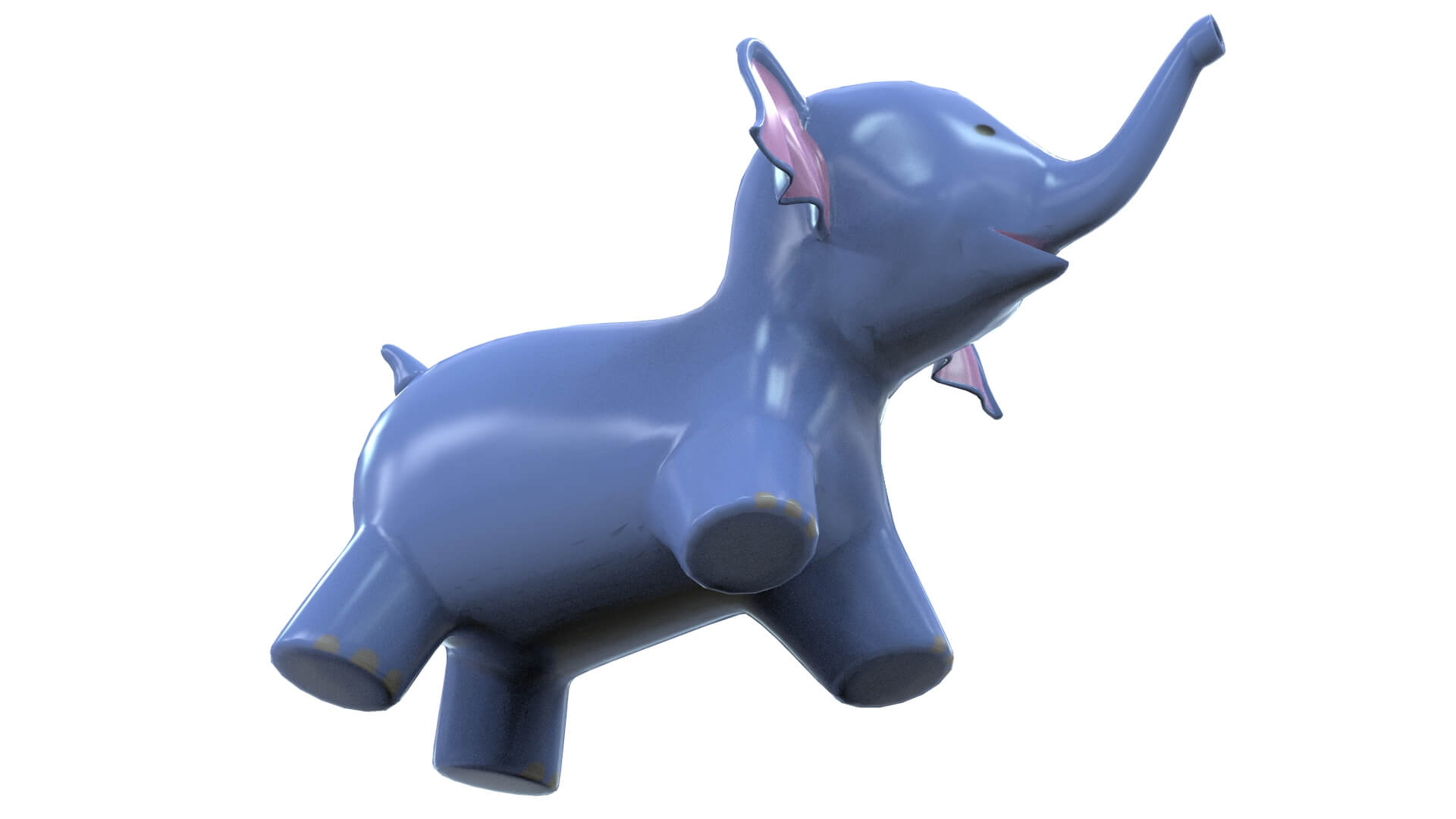 Jumping Elephant Toy Low Poly - 3D Model by Arq_Lugo