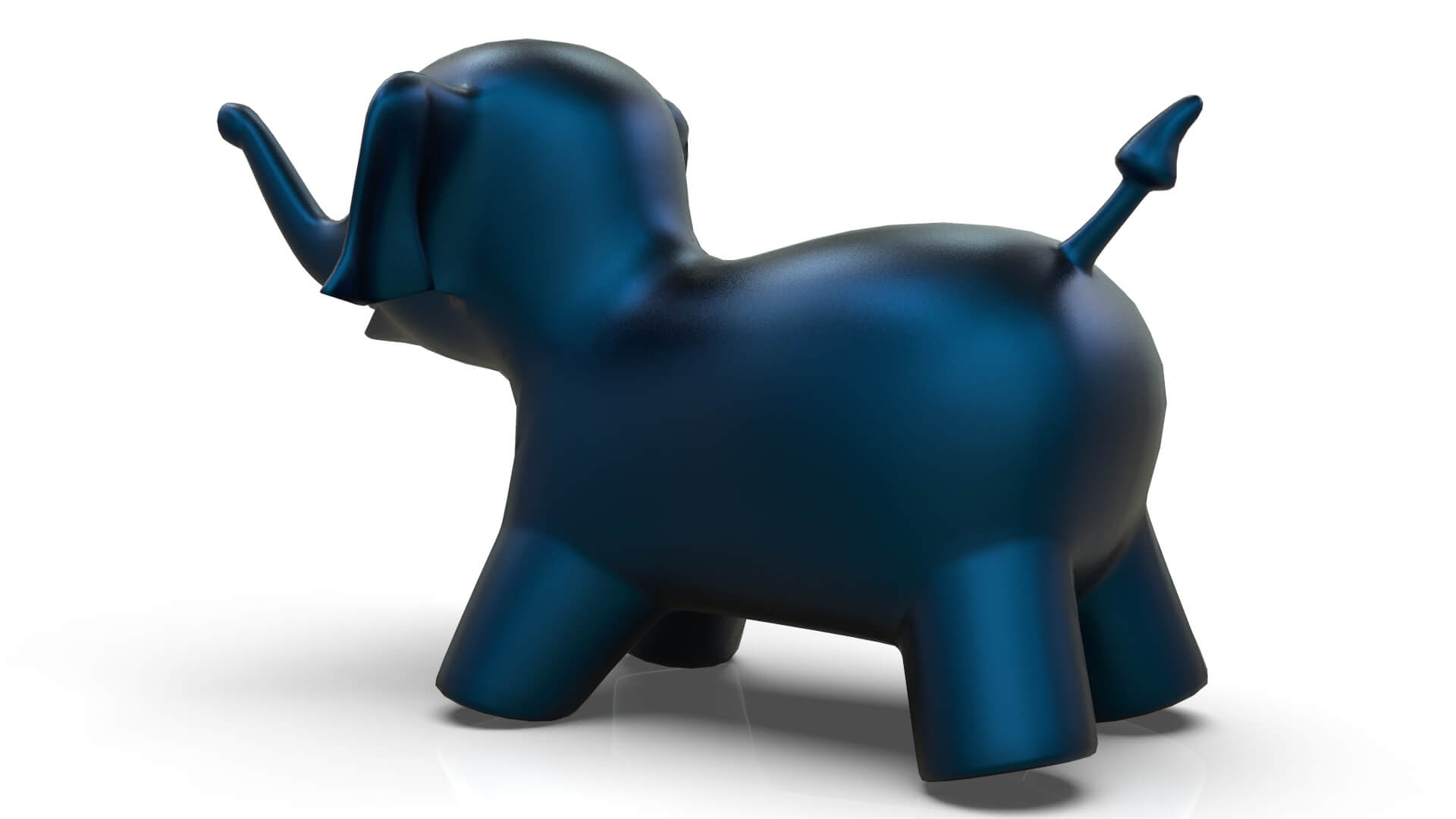 Jumping Elephant Toy Low Poly - 3D Model by Arq_Lugo