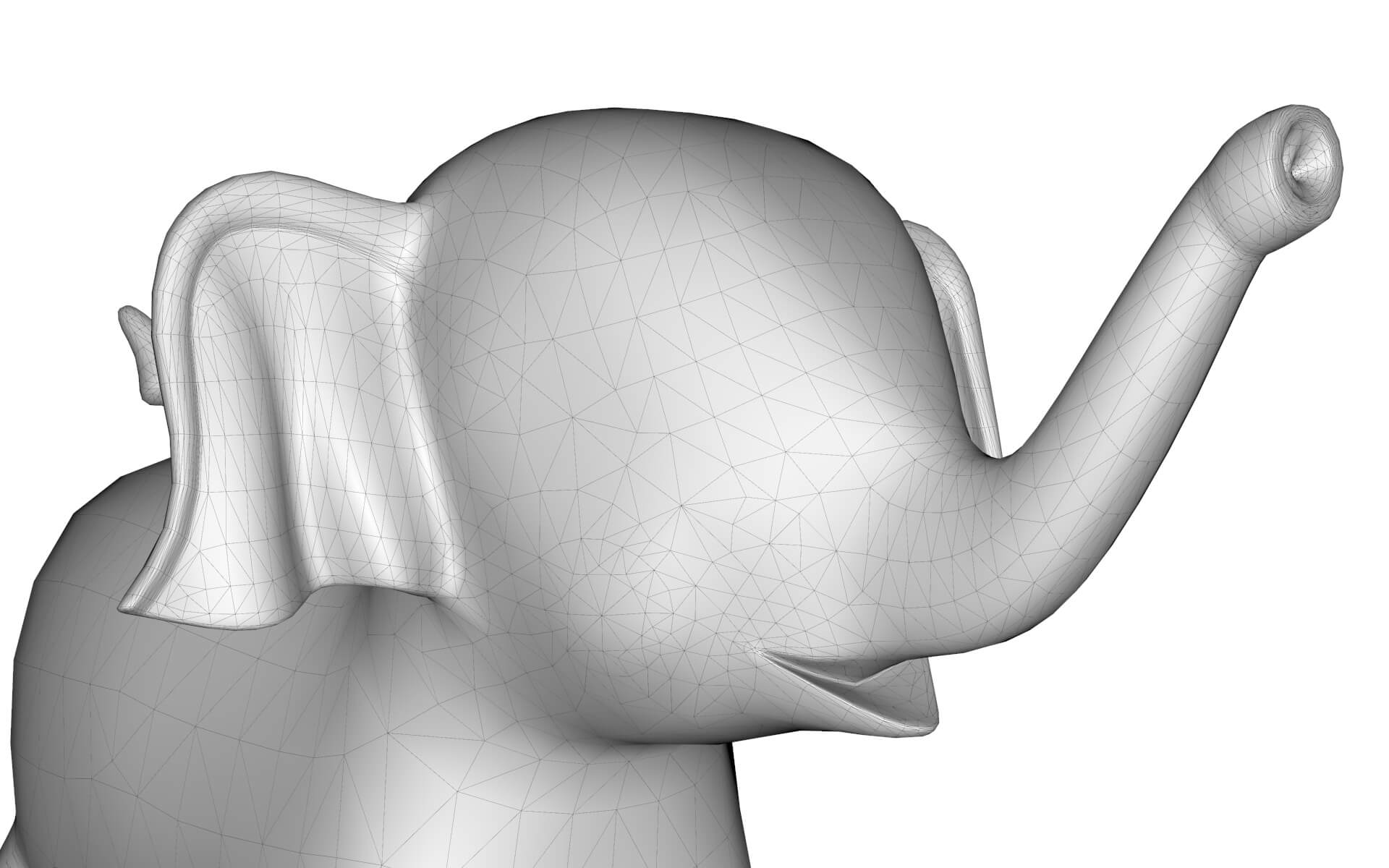 Jumping Elephant Toy Low Poly - 3D Model by Arq_Lugo
