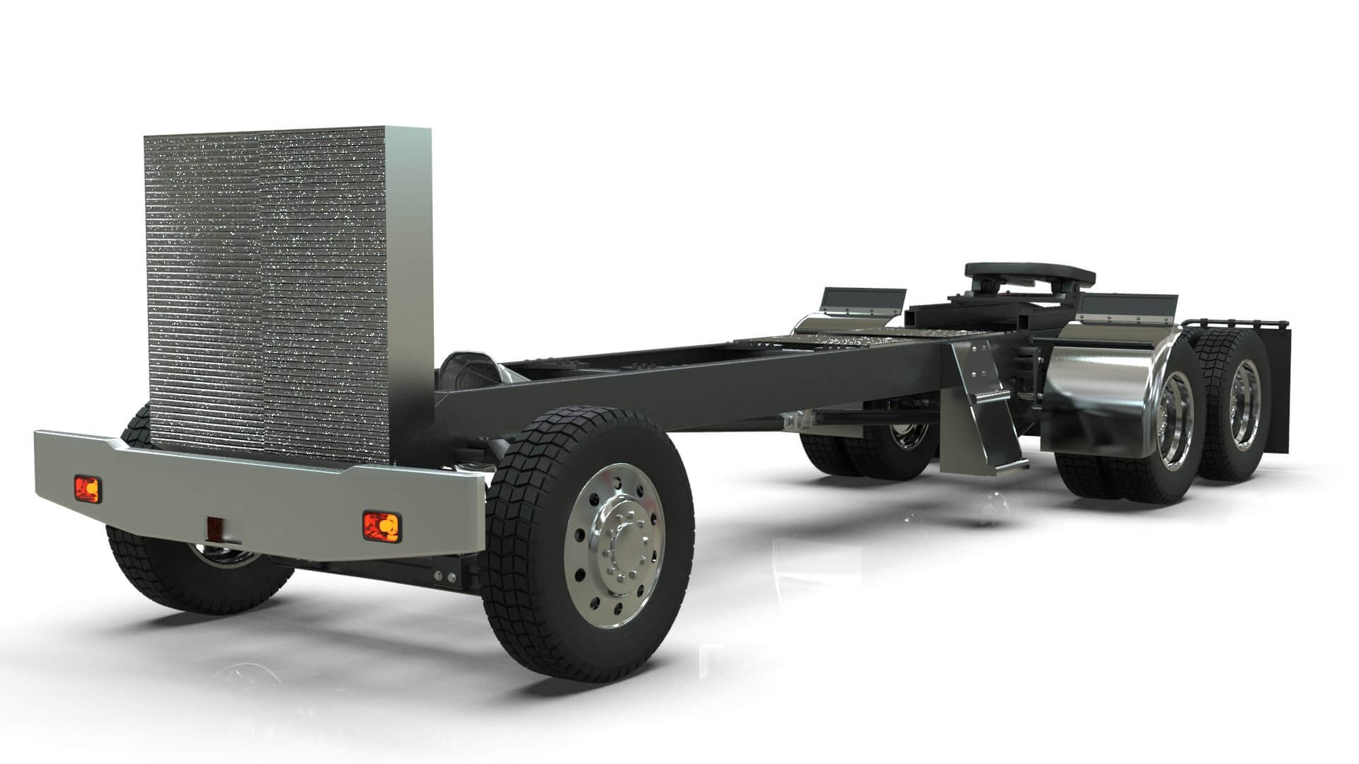 Kenworth W900 1984 Chassis - 3D Model by Arq_Lugo