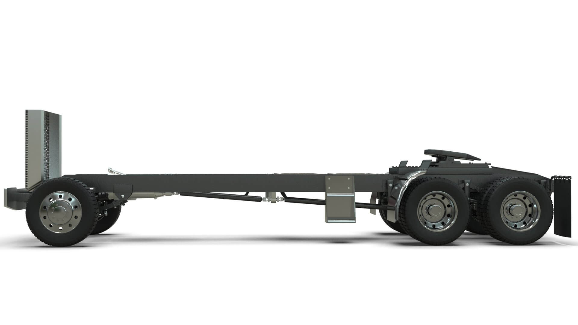 Kenworth W900 1984 Chassis - 3D Model by Arq_Lugo