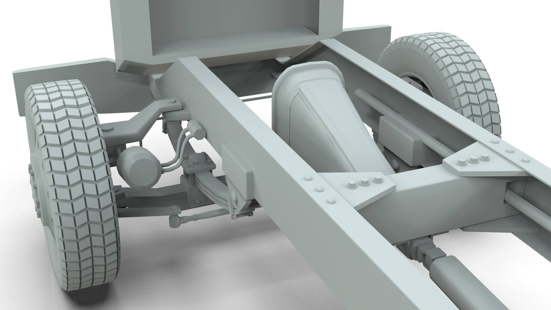 Kenworth W900 1984 Chassis - 3D Model by Arq_Lugo