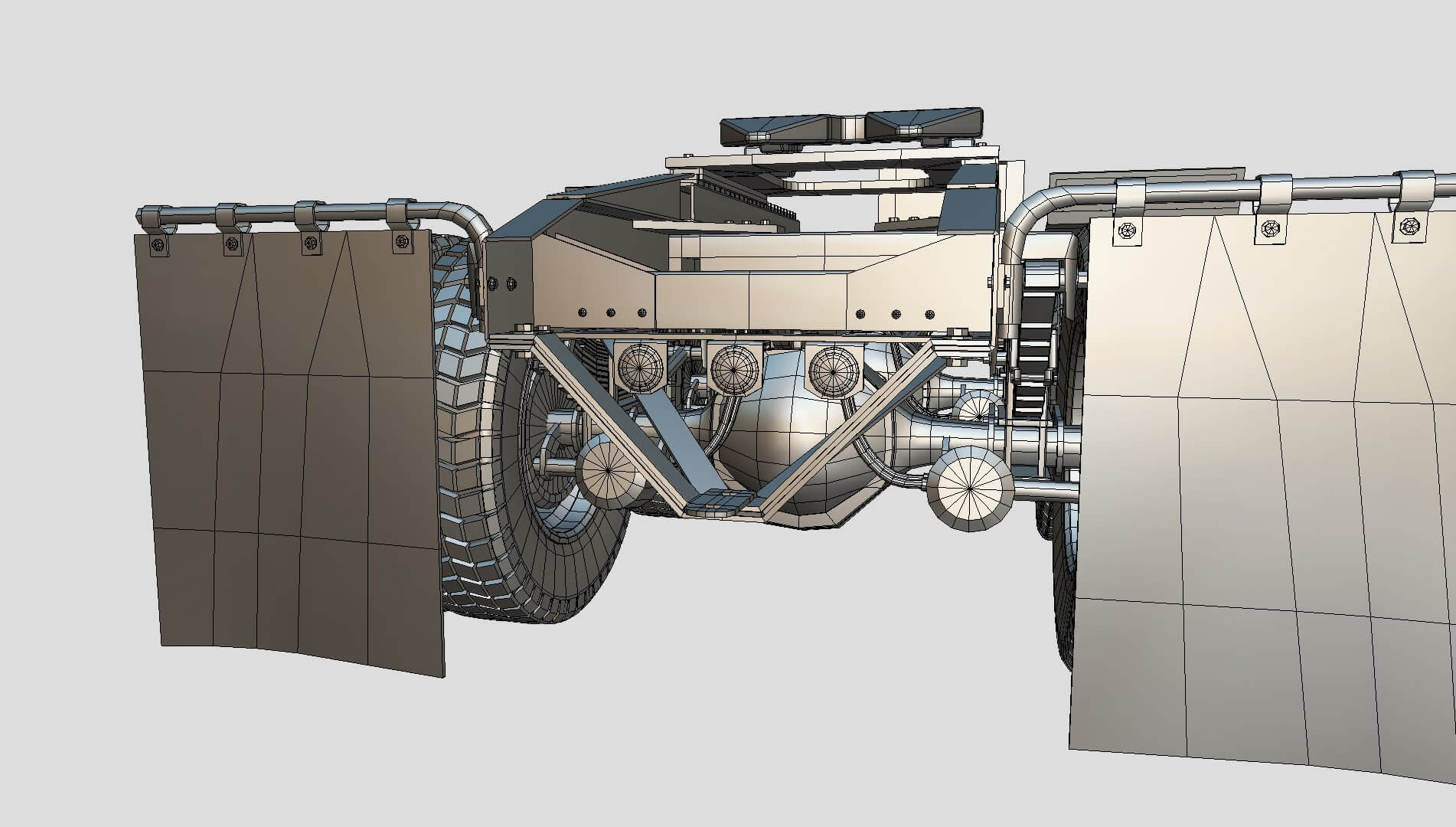 Kenworth W900 1984 Chassis - 3D Model by Arq_Lugo
