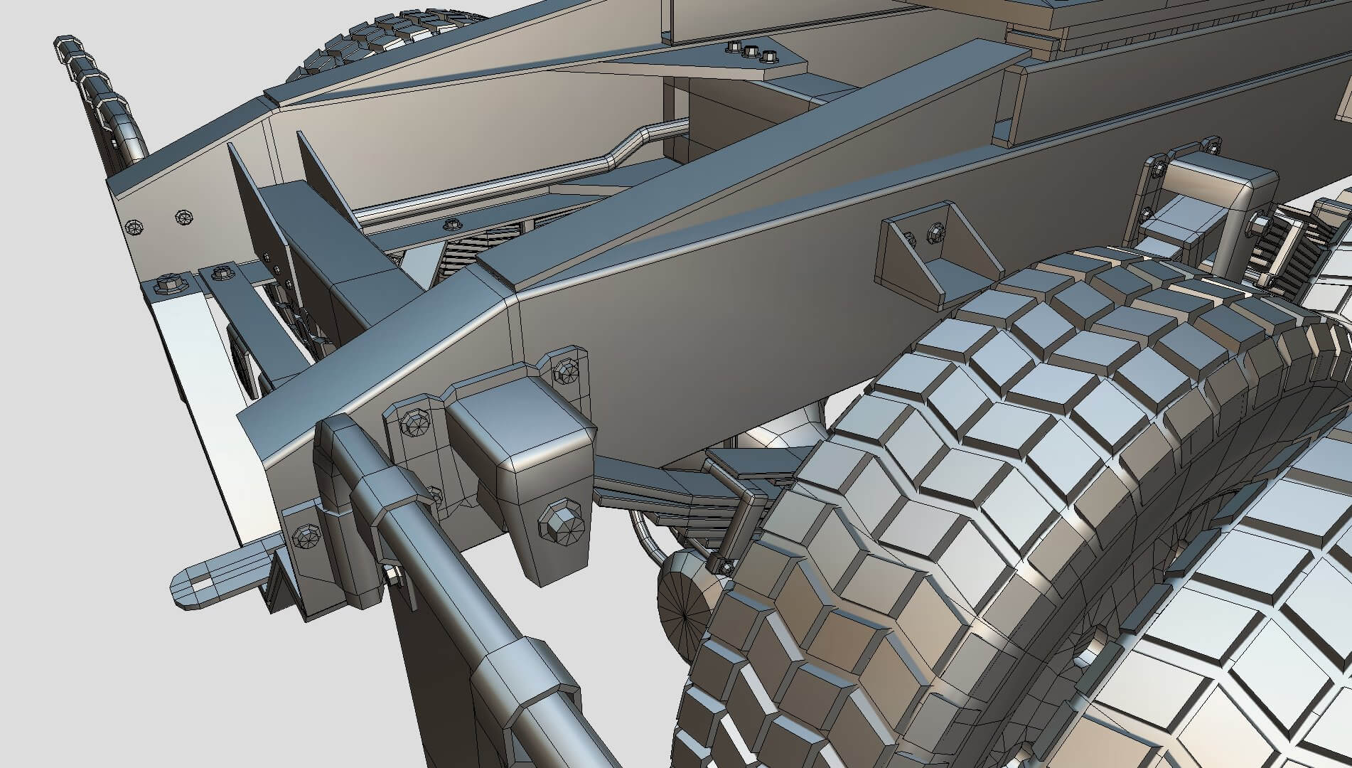 Kenworth W900 1984 Chassis - 3D Model by Arq_Lugo