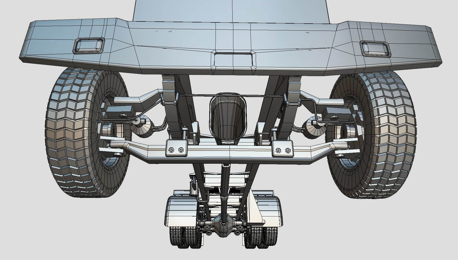 Kenworth W900 1984 Chassis - 3D Model by Arq_Lugo