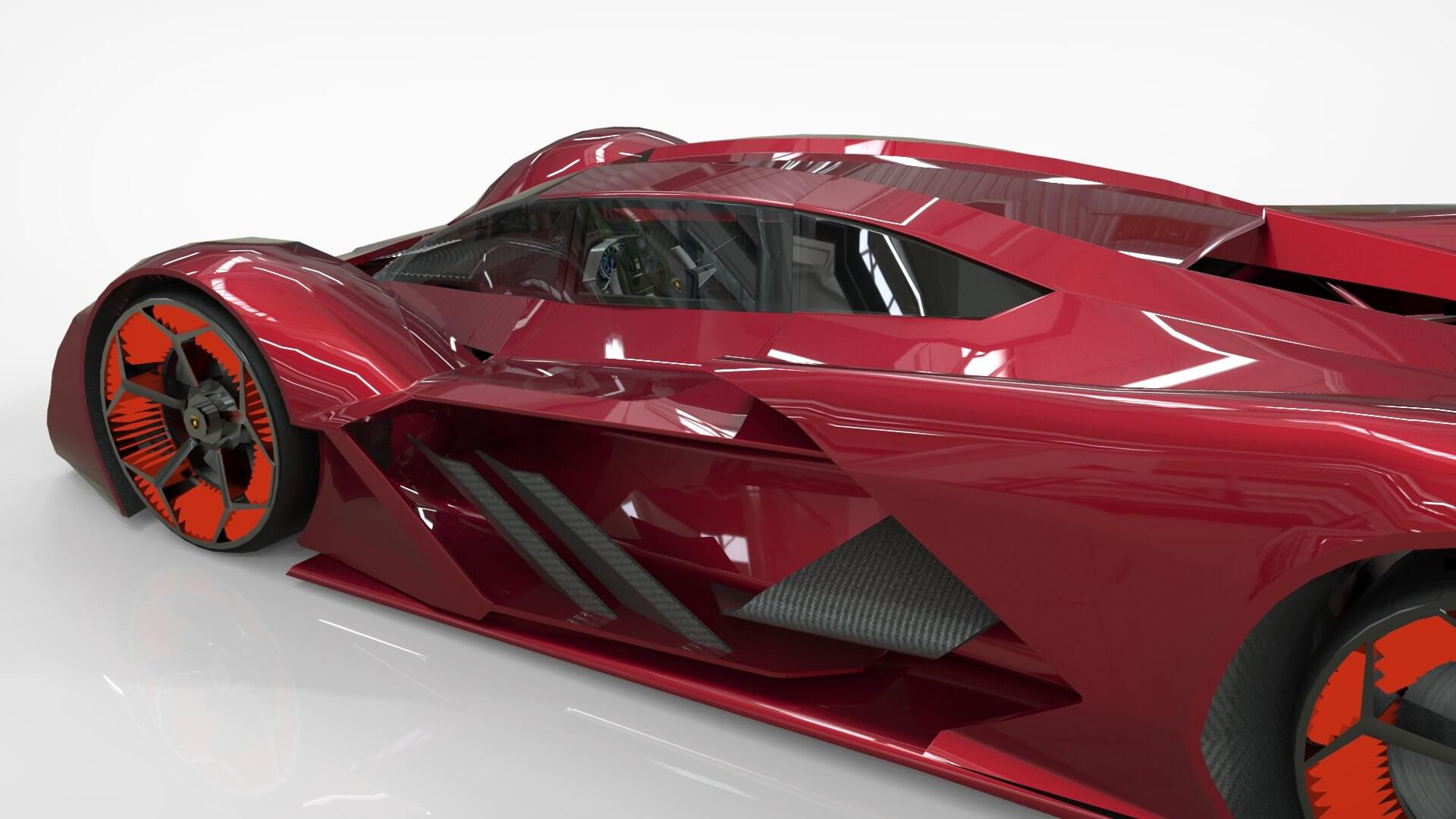 Lamborghini Terzo Millennio 2021 - 3D Model by Arq_Lugo