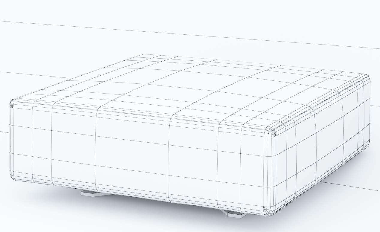 Leather Puff - 3D Model by Arq_Lugo