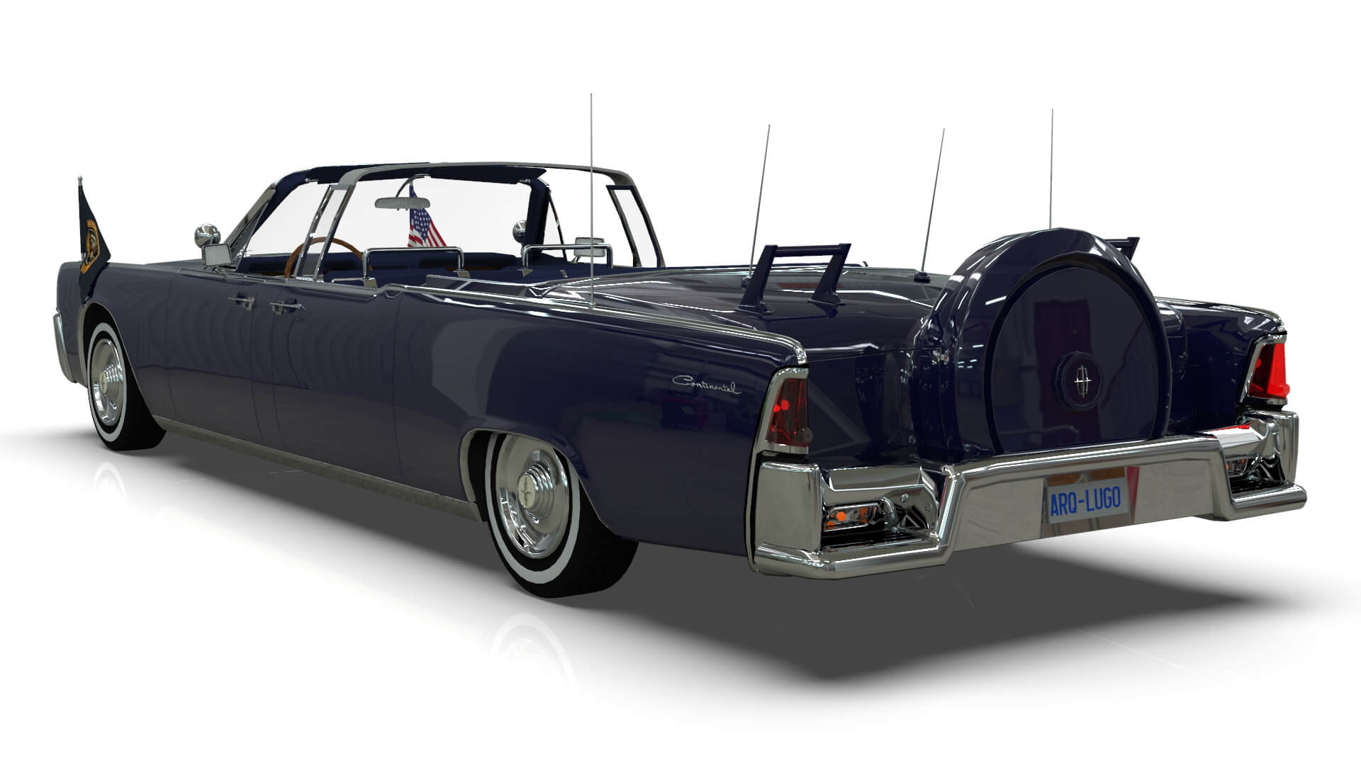 Lincoln Continental X100 1962 - 3D Model by Arq_Lugo