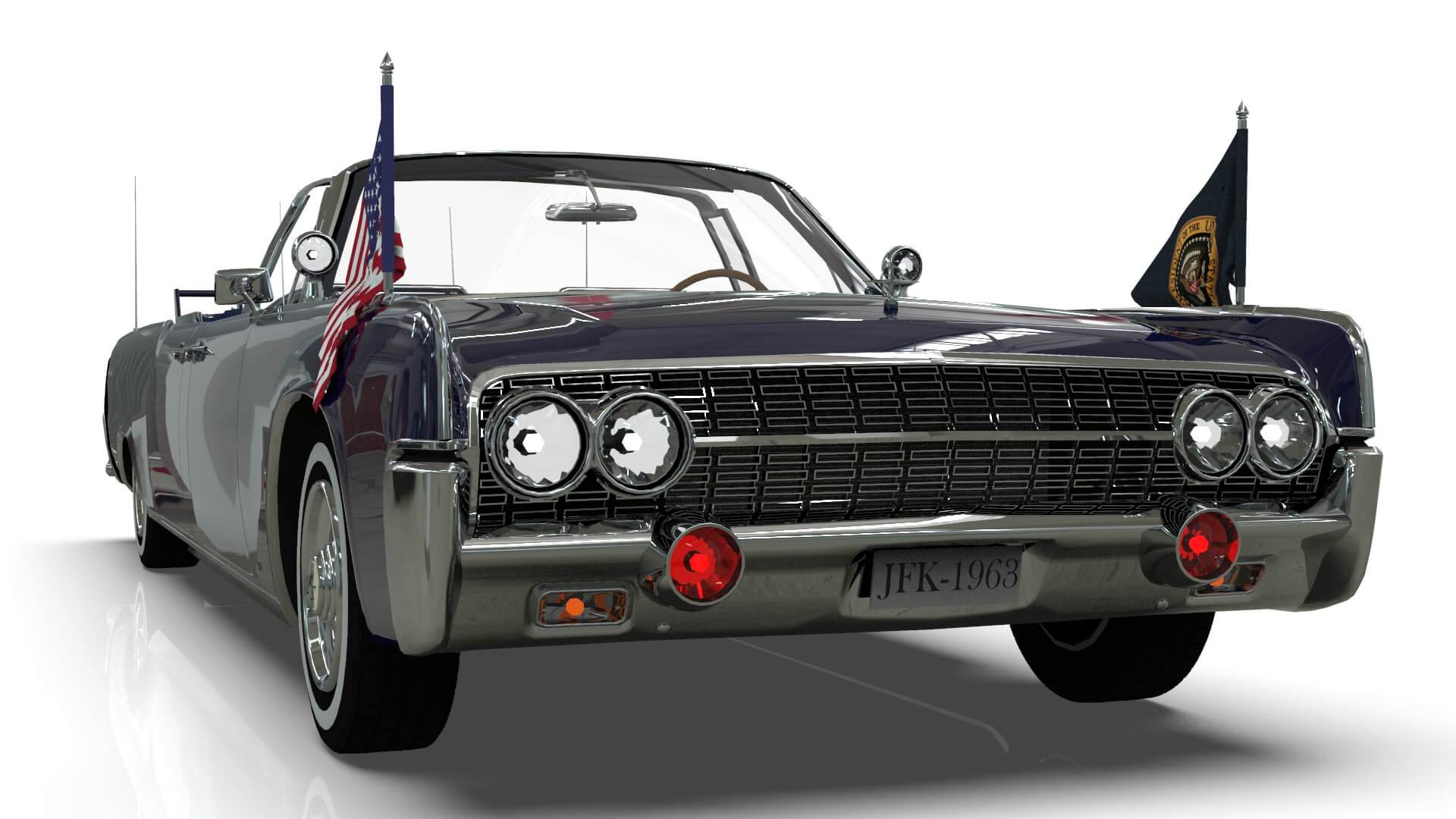 Lincoln Continental X100 1962 - 3D Model by Arq_Lugo