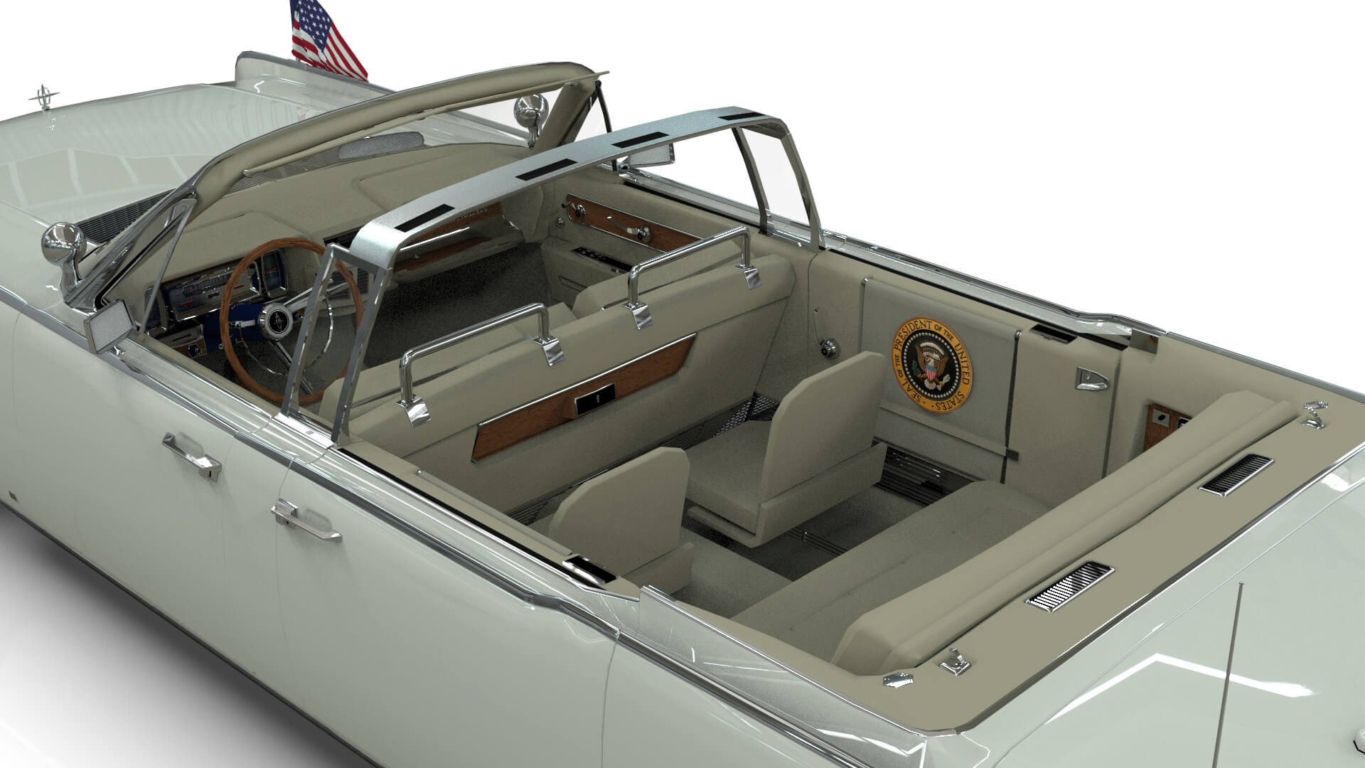 Lincoln Continental X100 1962 - 3D Model by Arq_Lugo