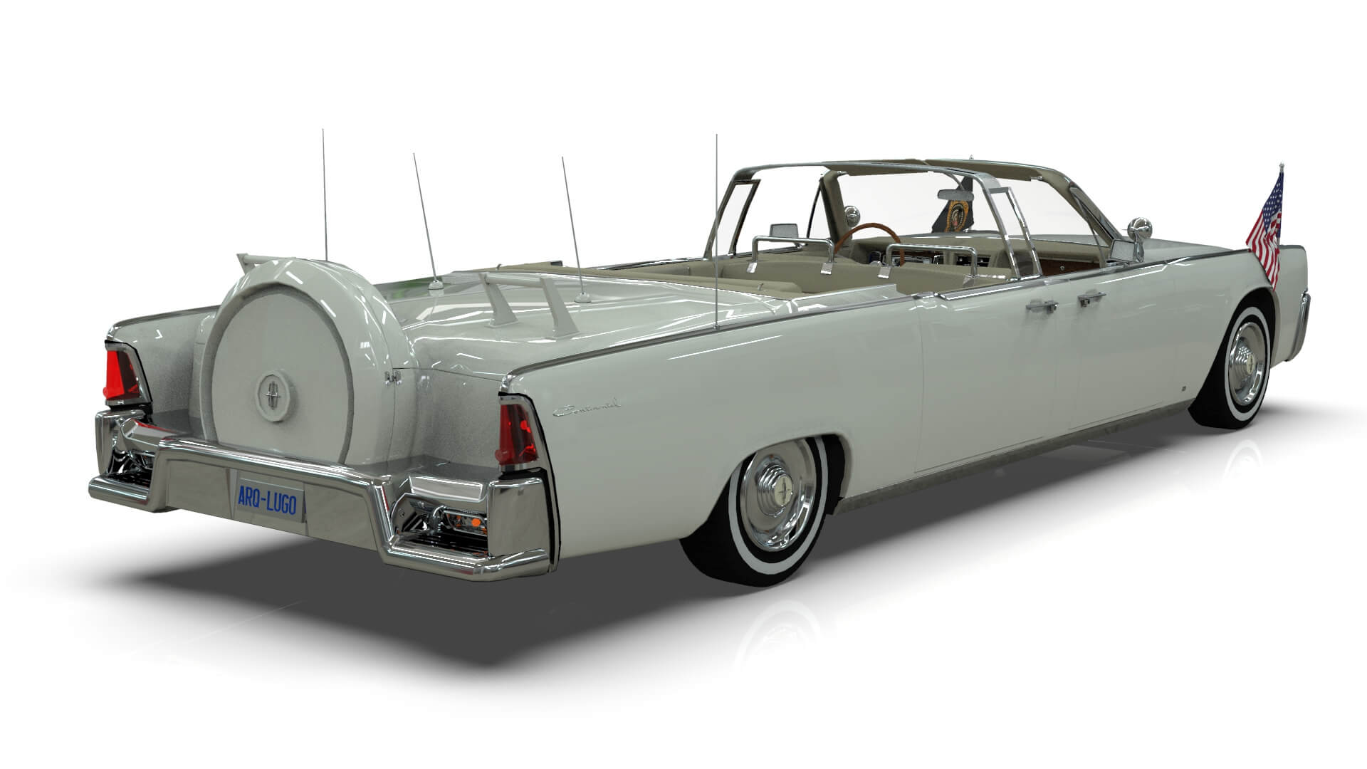 Lincoln Continental X100 1962 - 3D Model by Arq_Lugo