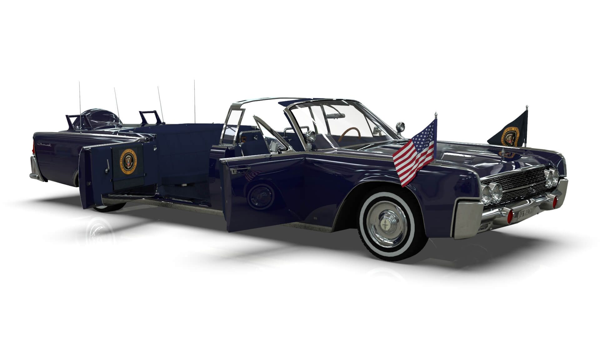Lincoln Continental X100 1962 - 3D Model by Arq_Lugo
