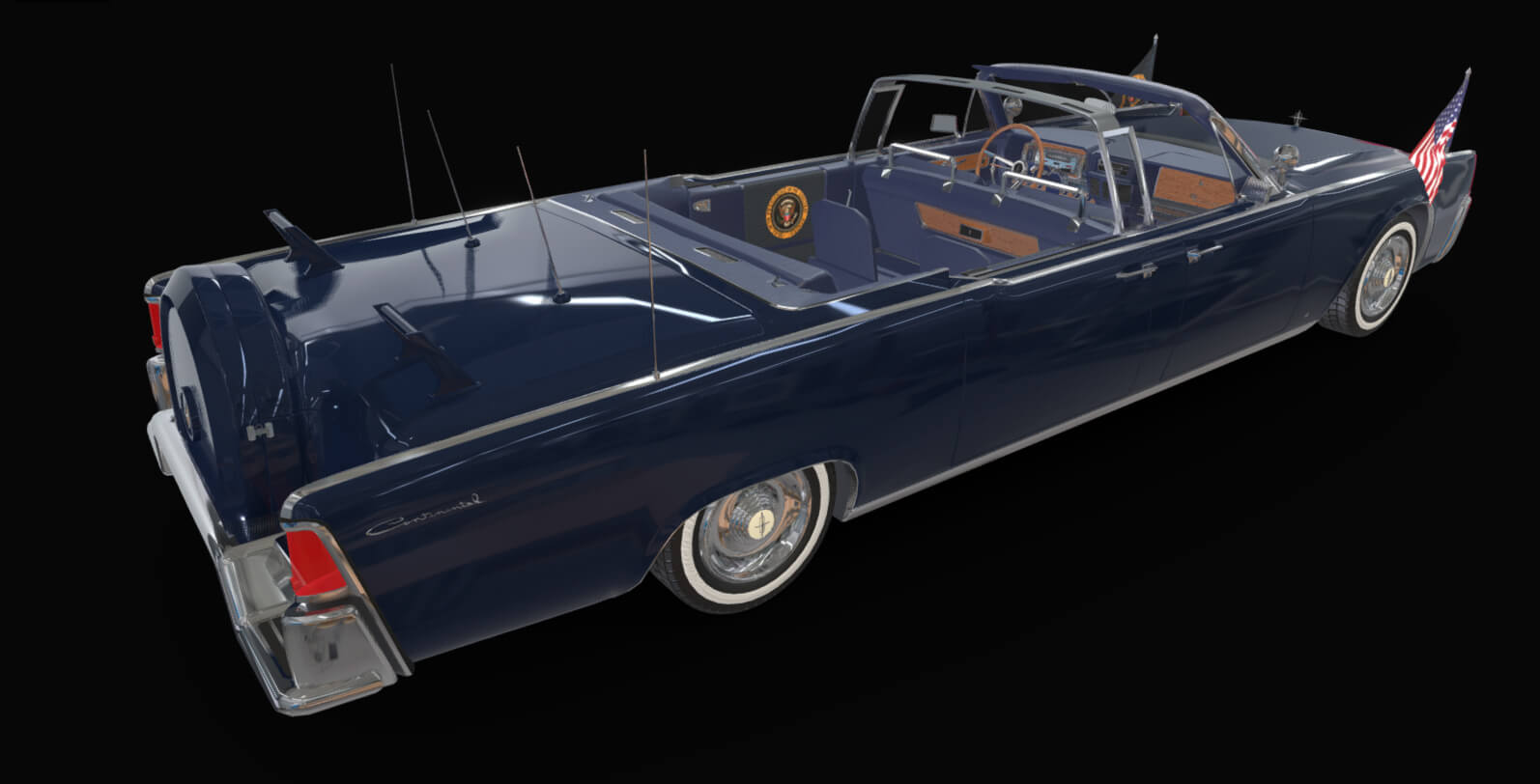 Lincoln Continental X100 1962 - 3D Model by Arq_Lugo