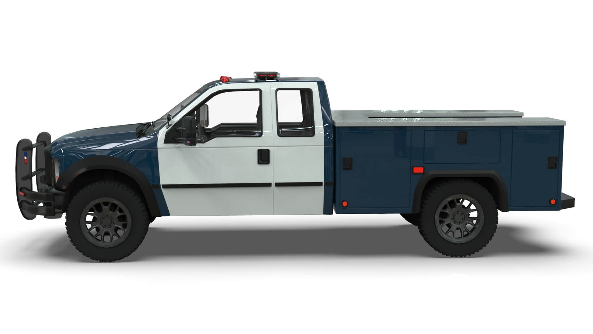 Low Poly Police Truck - 3D Model by Arq_Lugo