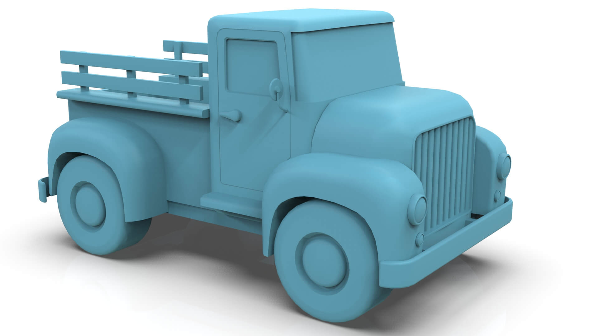 Low Poly Cartton Truck Low Poly 3D Model by Arq_Lugo