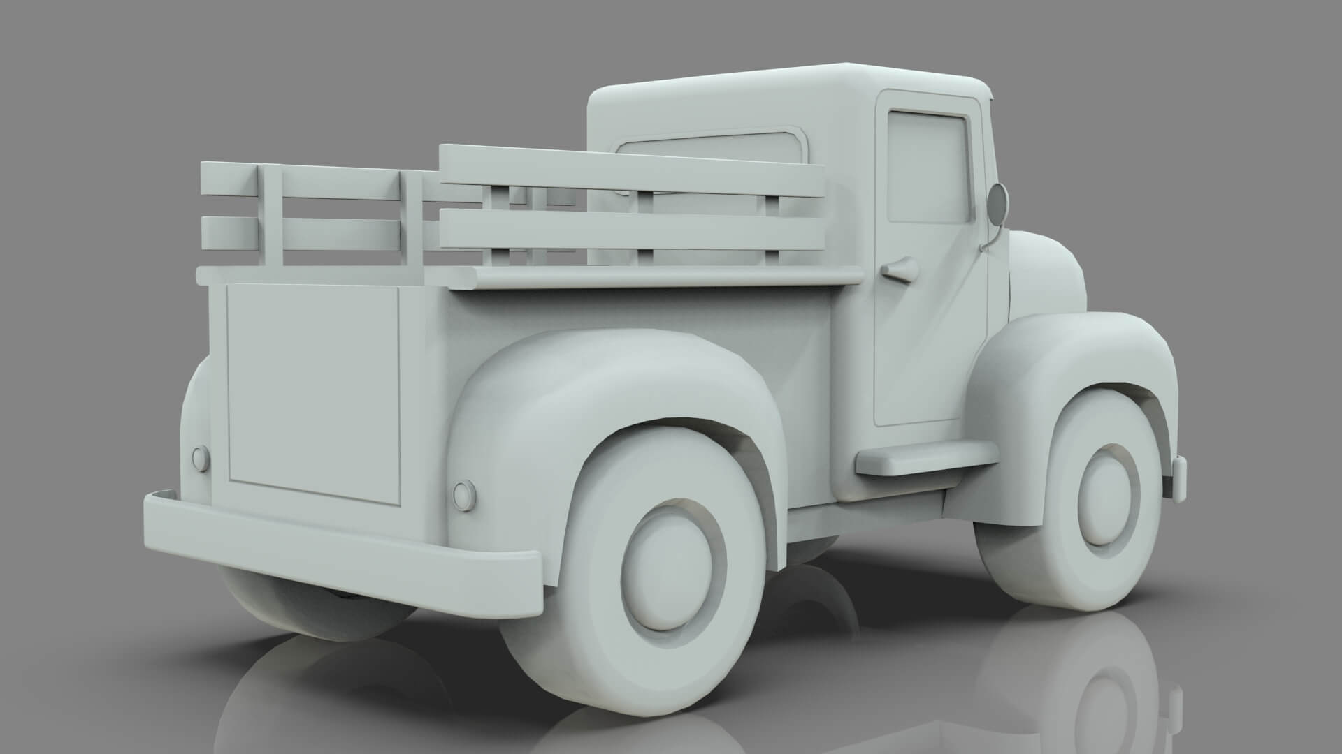 Low Poly Cartton Truck Low Poly 3D Model by Arq_Lugo