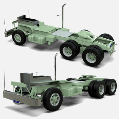Mack Chassis with Camelback Suspension 3D Model by Arq_Lugo