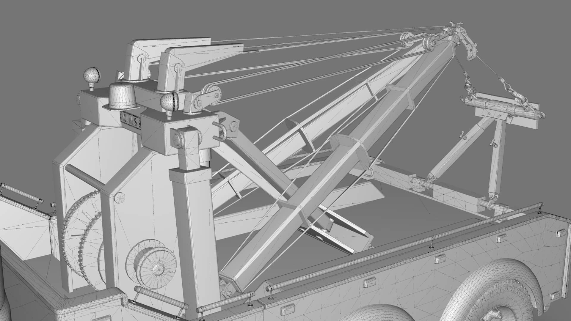 Mack Model B Wrecker 3D Model Holmes 850 with Camelback by Arq_Lugo