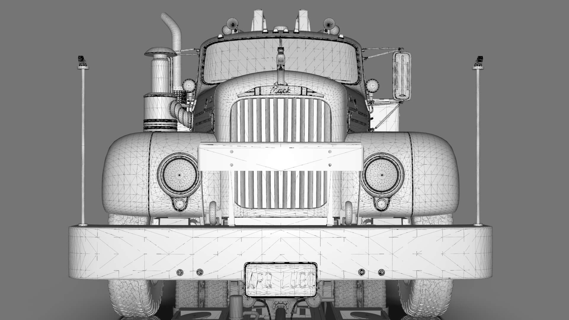 Mack Model B Wrecker 3D Model Holmes 850 with Camelback by Arq_Lugo