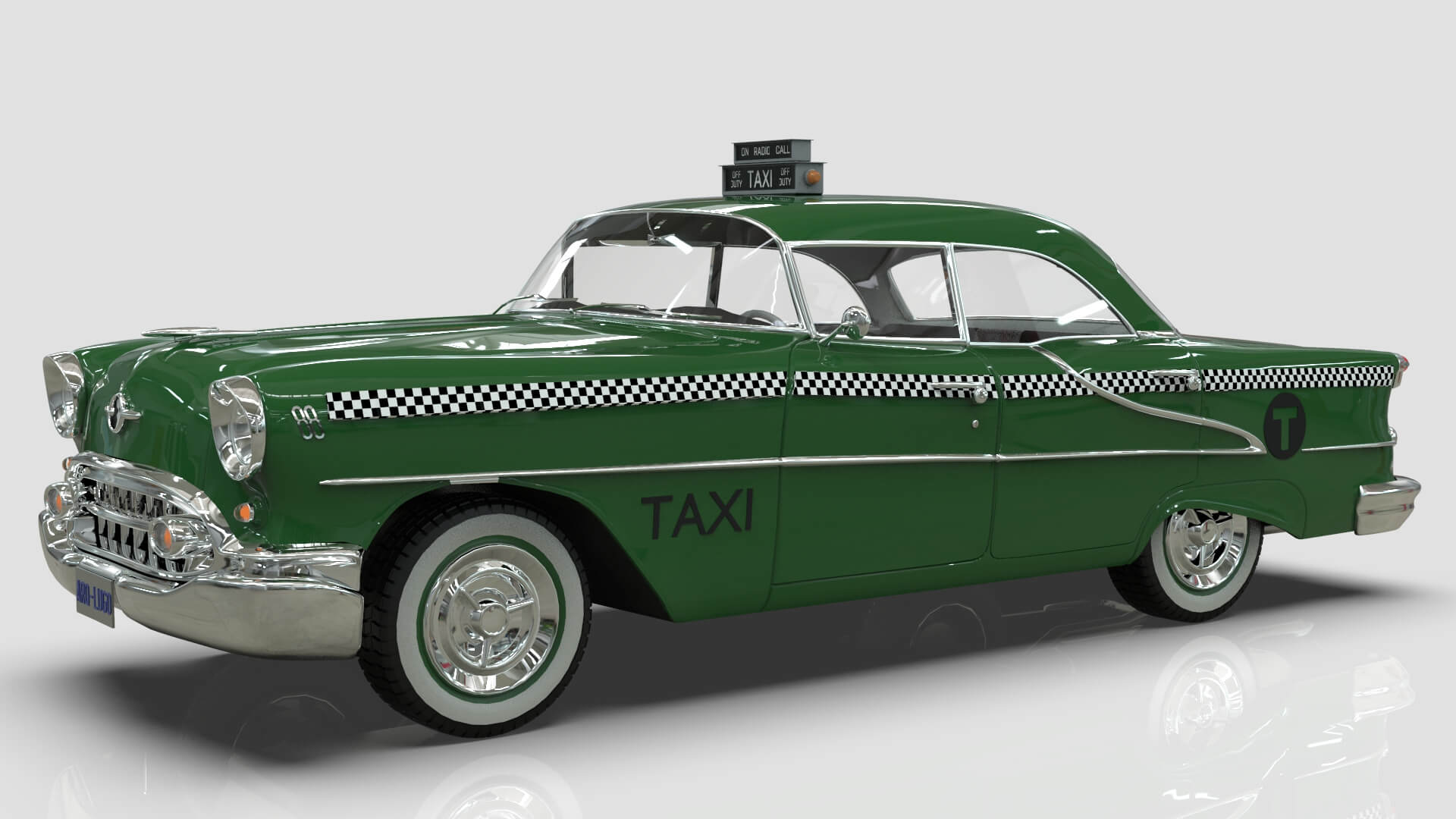 Oldsmobile Taxi 1955 - 3D Model by Arq_Lugo