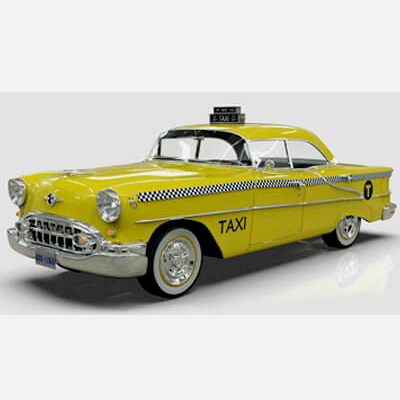 Oldsmobile Taxi 1955 - 3D Model by Arq_Lugo