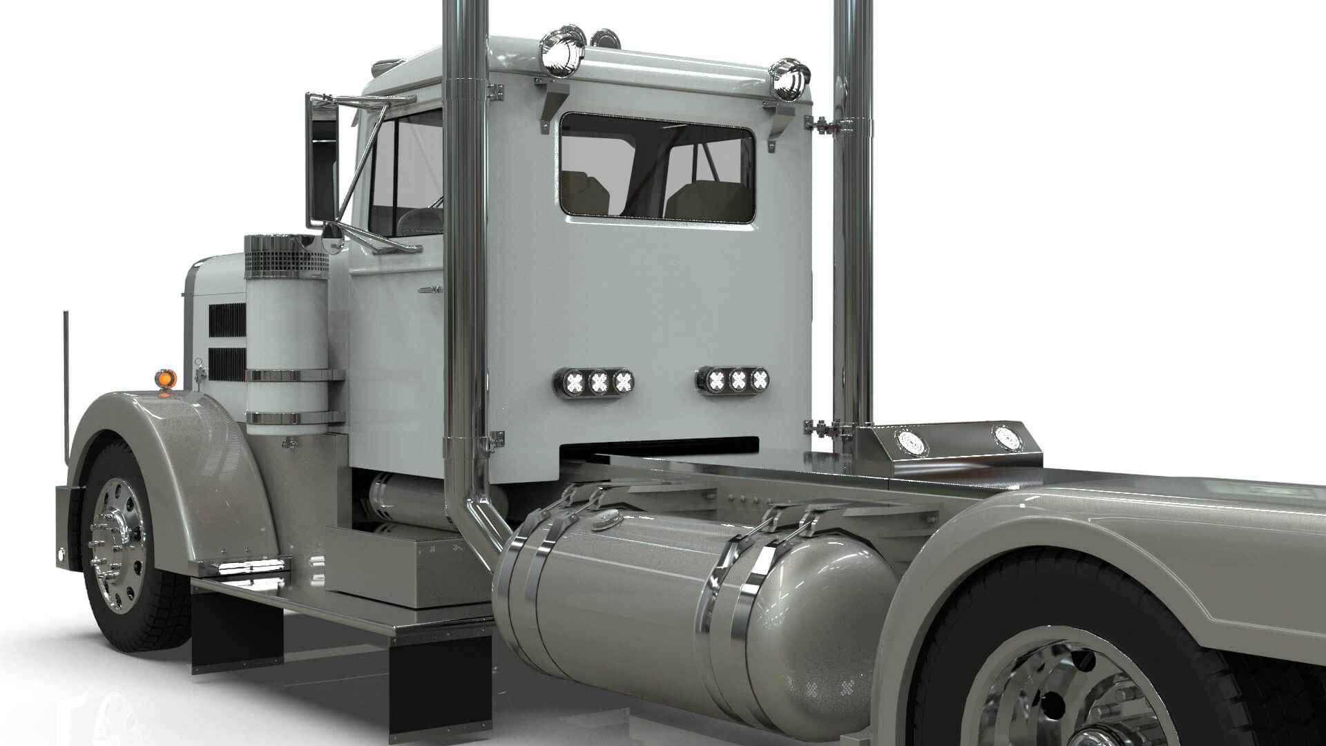 Peterbilt 351 LW 1967 Truck - 3D Model by Arq_Lugo