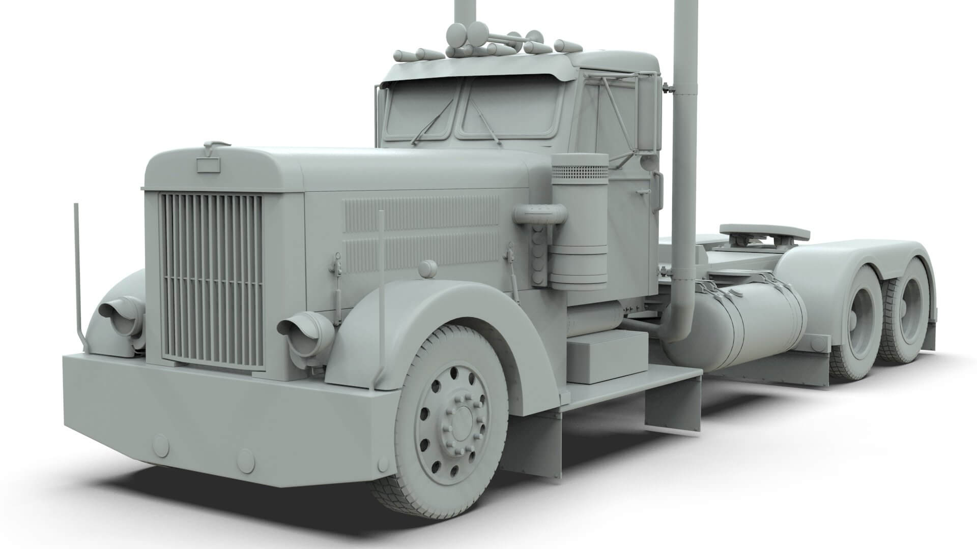 Peterbilt 351 LW 1967 Truck - 3D Model by Arq_Lugo