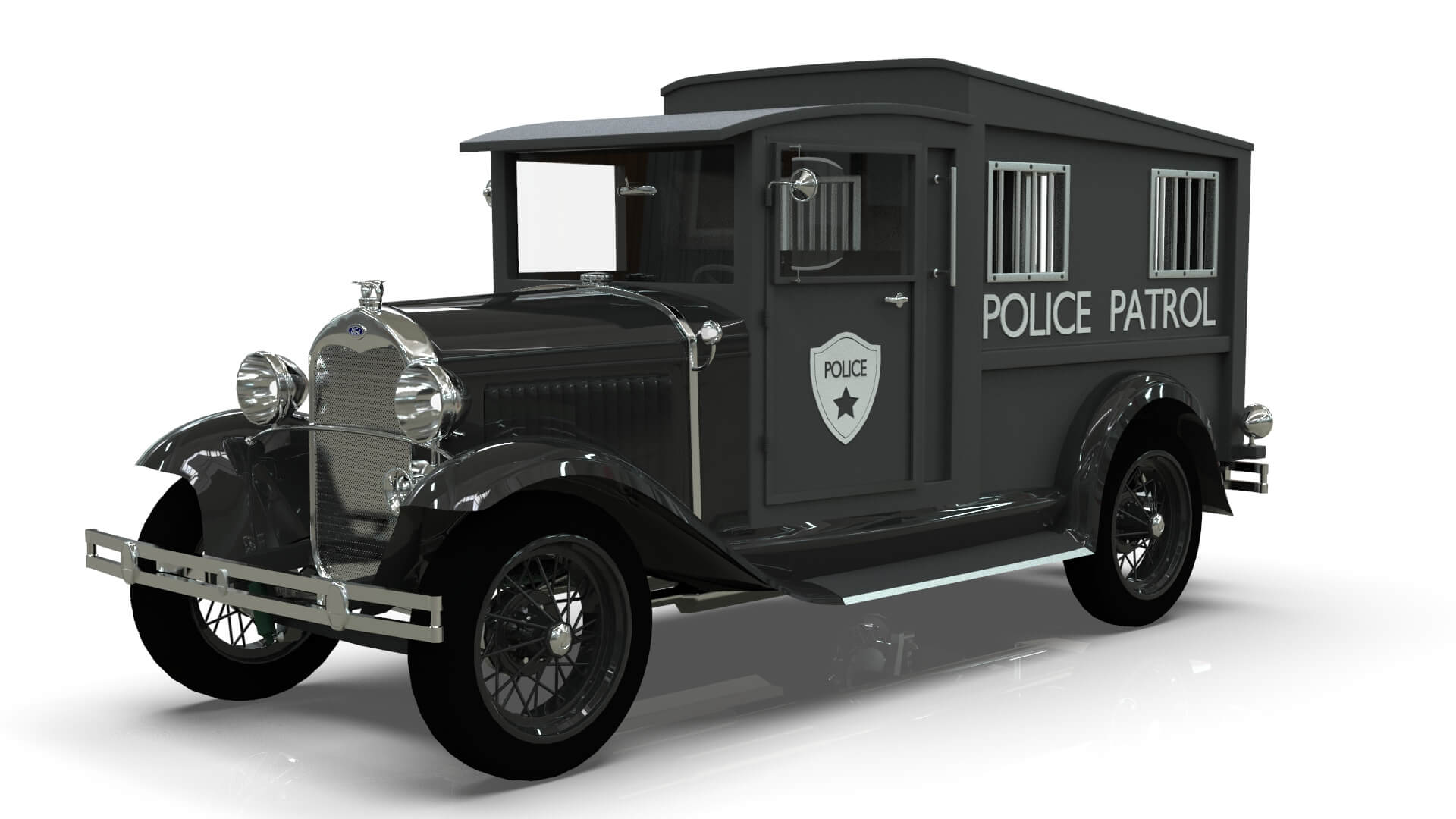 Police Patrol Ford Model AA 1930 by Arq_Lugo