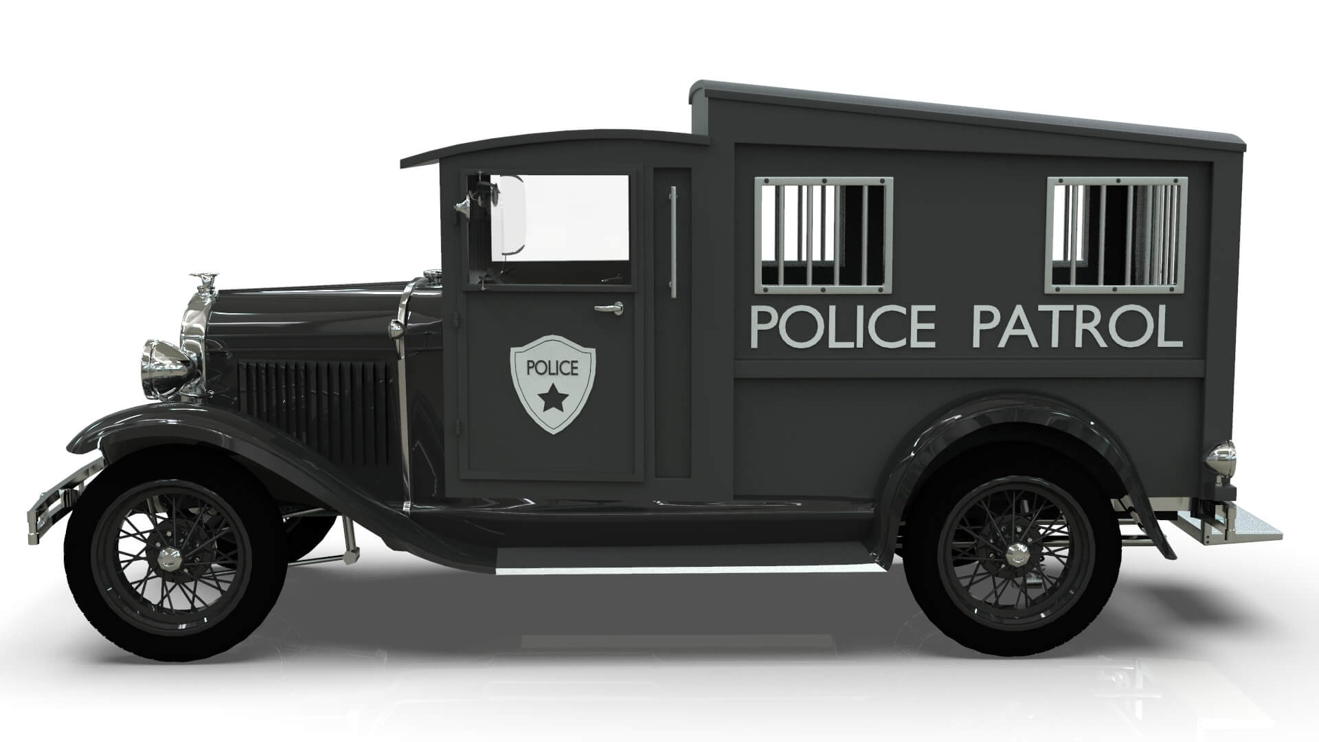 Police Patrol Ford Model AA 1930 by Arq_Lugo