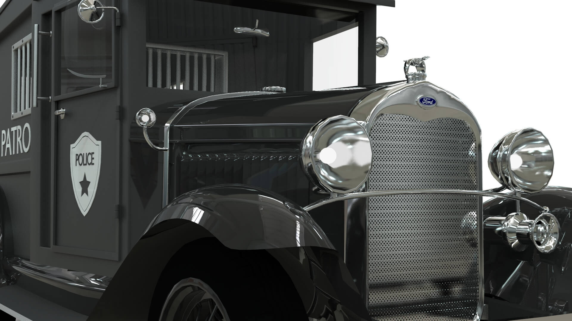 Police Patrol Ford Model AA 1930 by Arq_Lugo