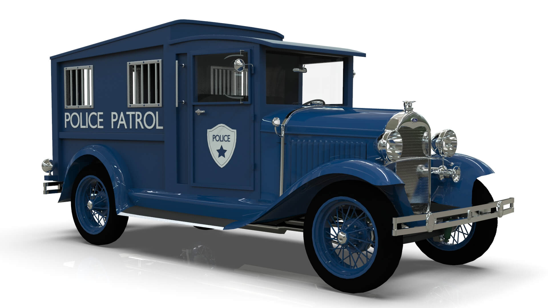 Police Patrol Ford Model AA 1930 by Arq_Lugo