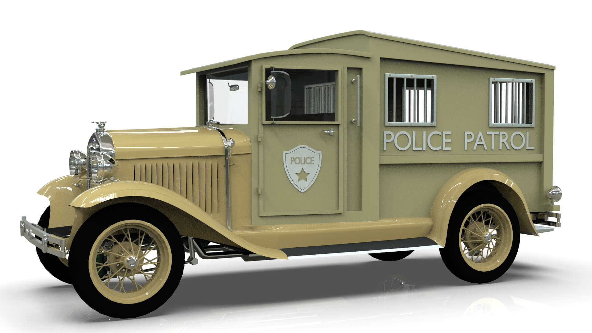 Police Patrol Ford Model AA 1930 by Arq_Lugo
