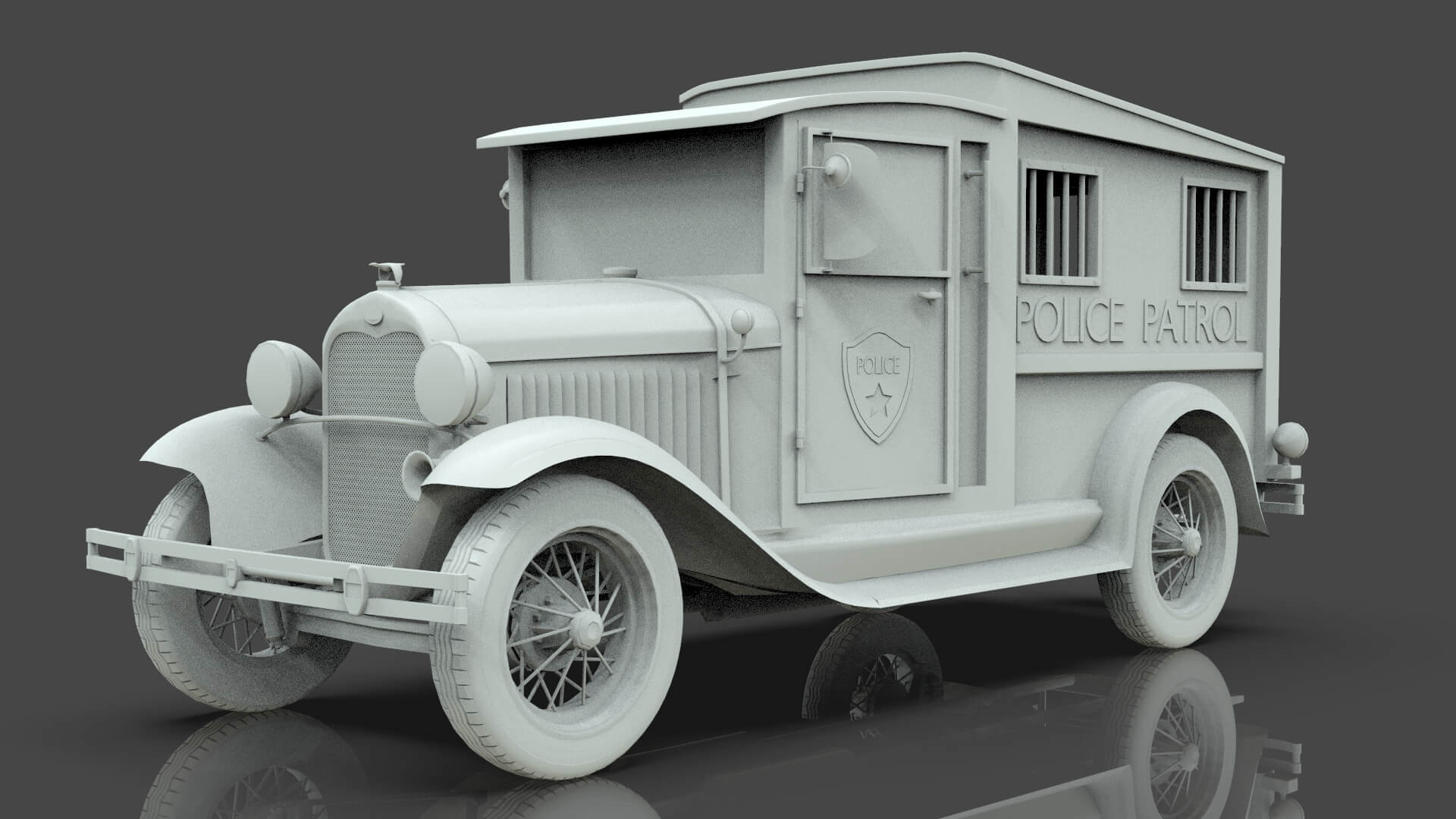 Police Patrol Ford Model AA 1930 by Arq_Lugo