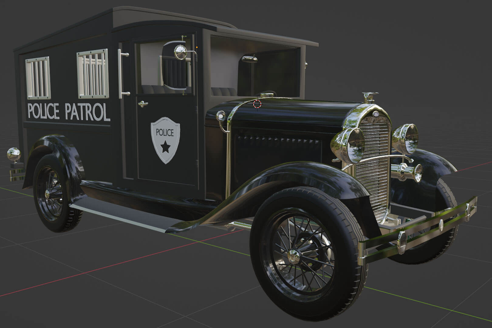 Police Patrol Ford Model AA 1930 by Arq_Lugo