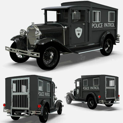 Police Patrol Ford Model AA 1930 by Arq_Lugo