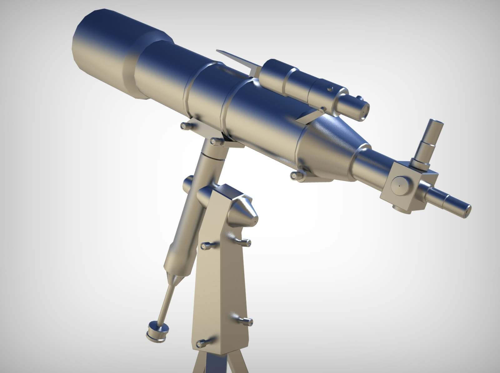 Telescope - 3D Model by Arq_Lugo