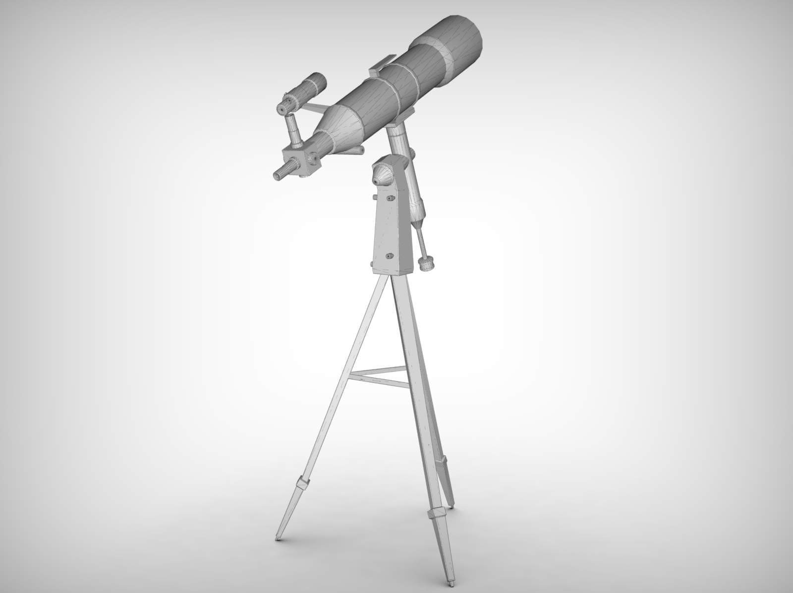 Telescope - 3D Model by Arq_Lugo