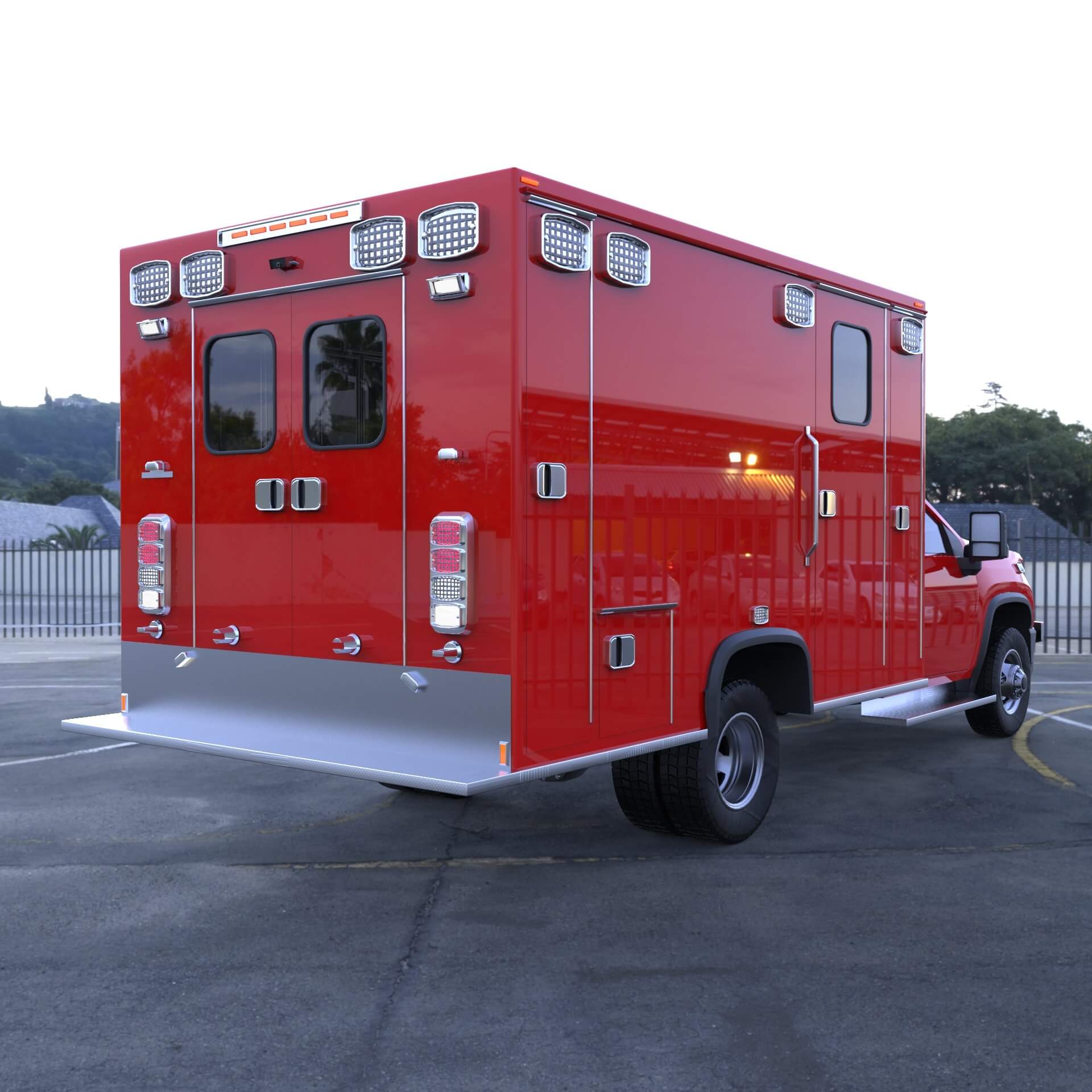 Silverado 2021 Ambulance - 3D Model by Arq_Lugo