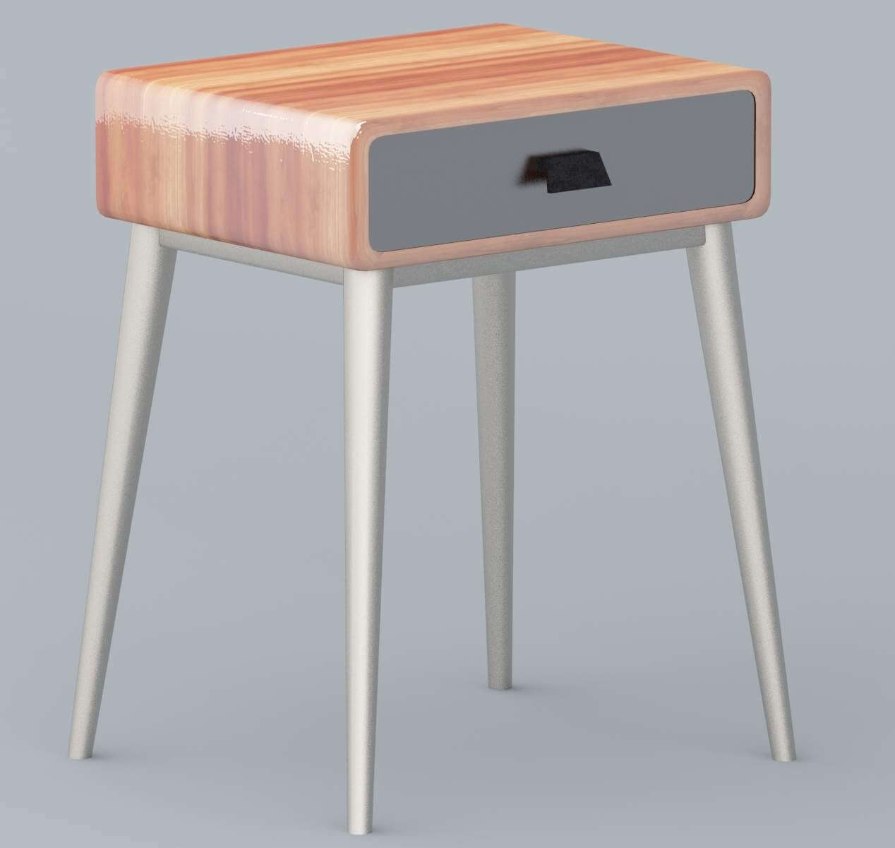 Stool Table - 3D Model by Arq_Lugo