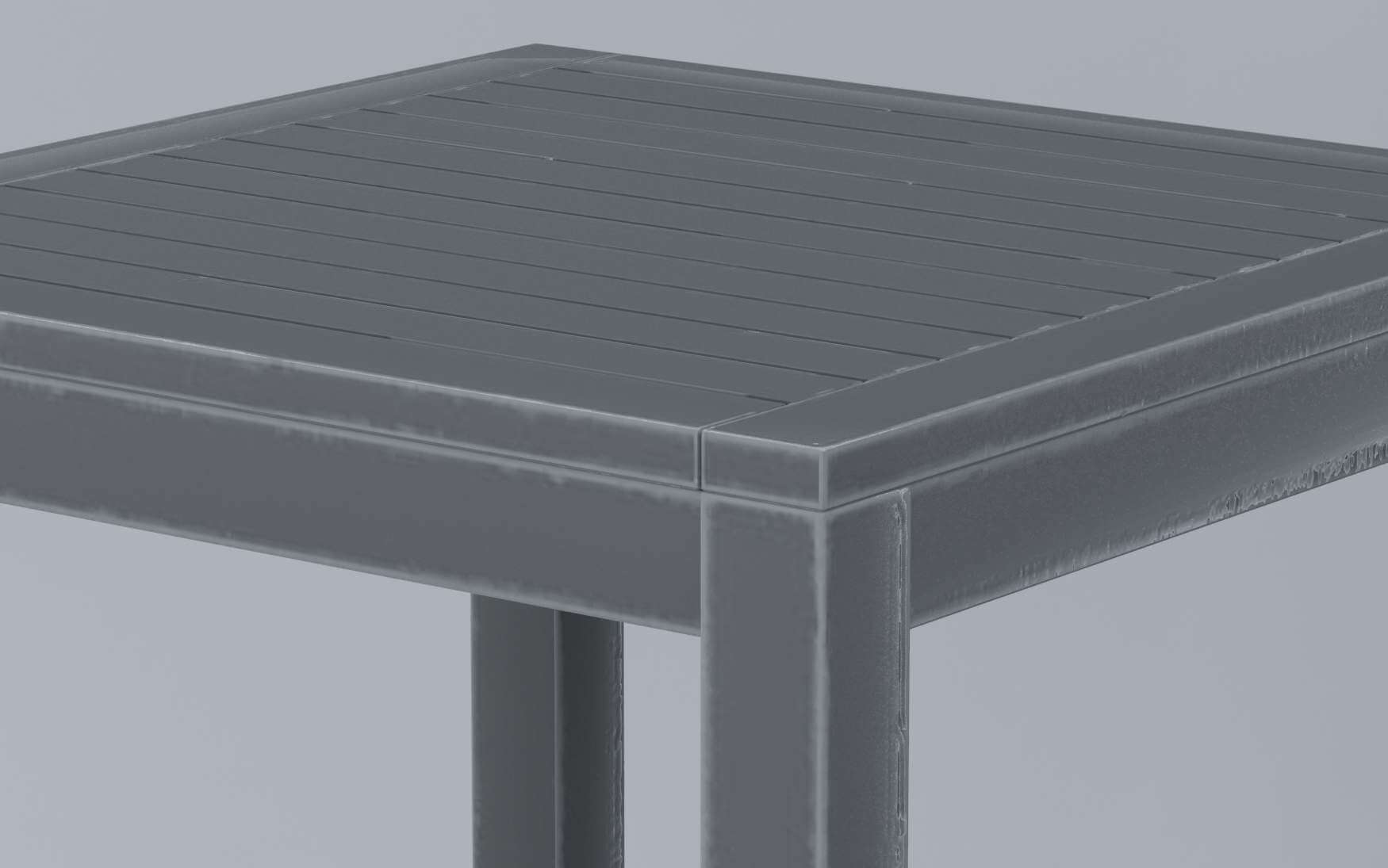Tall Outdoor PVC Table - 3D Model by Arq_Lugo