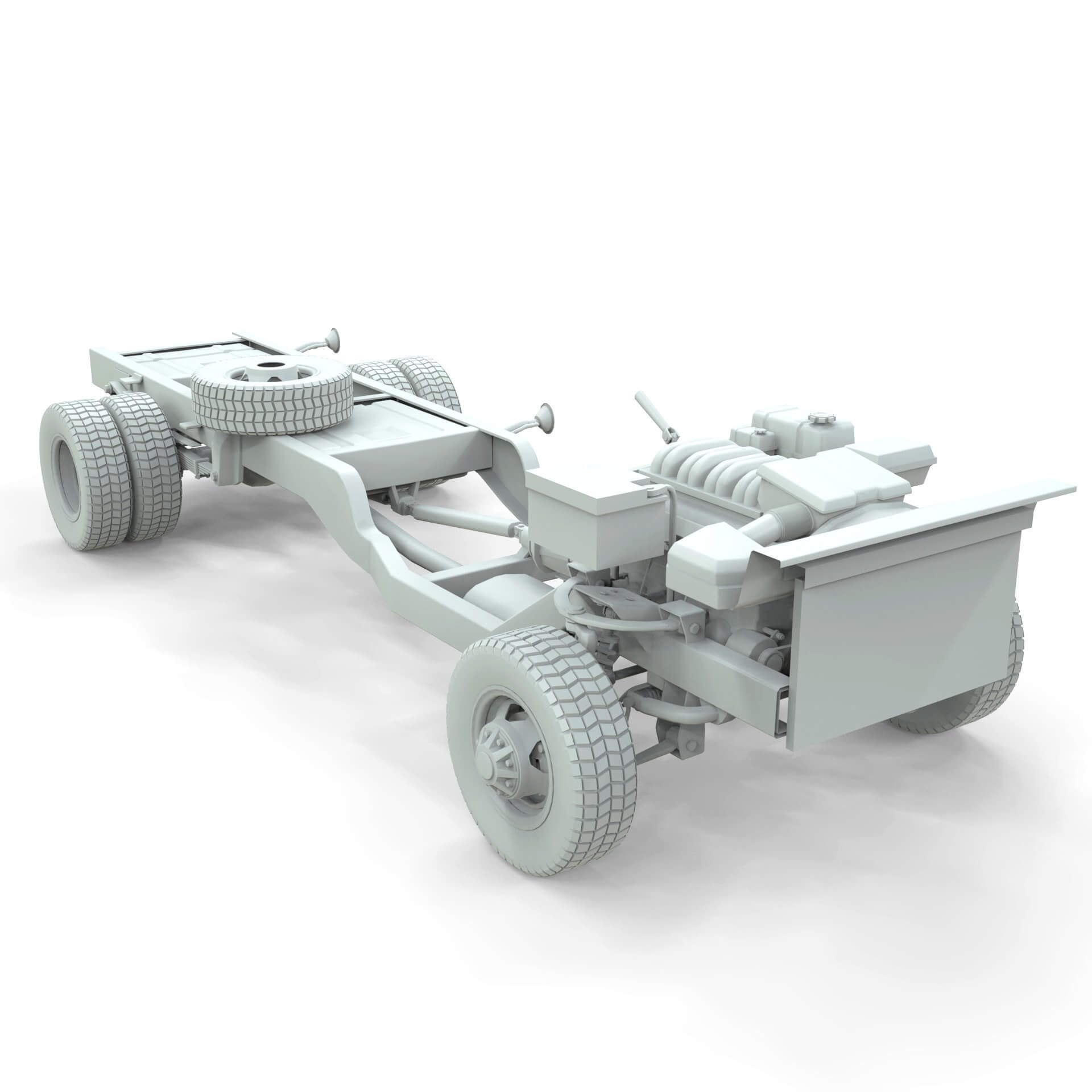 Truck Chassis - 3D Model by Arq_Lugo