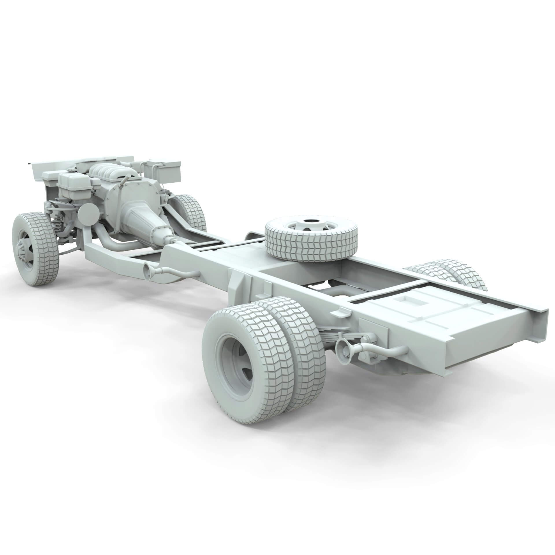 Truck Chassis - 3D Model by Arq_Lugo