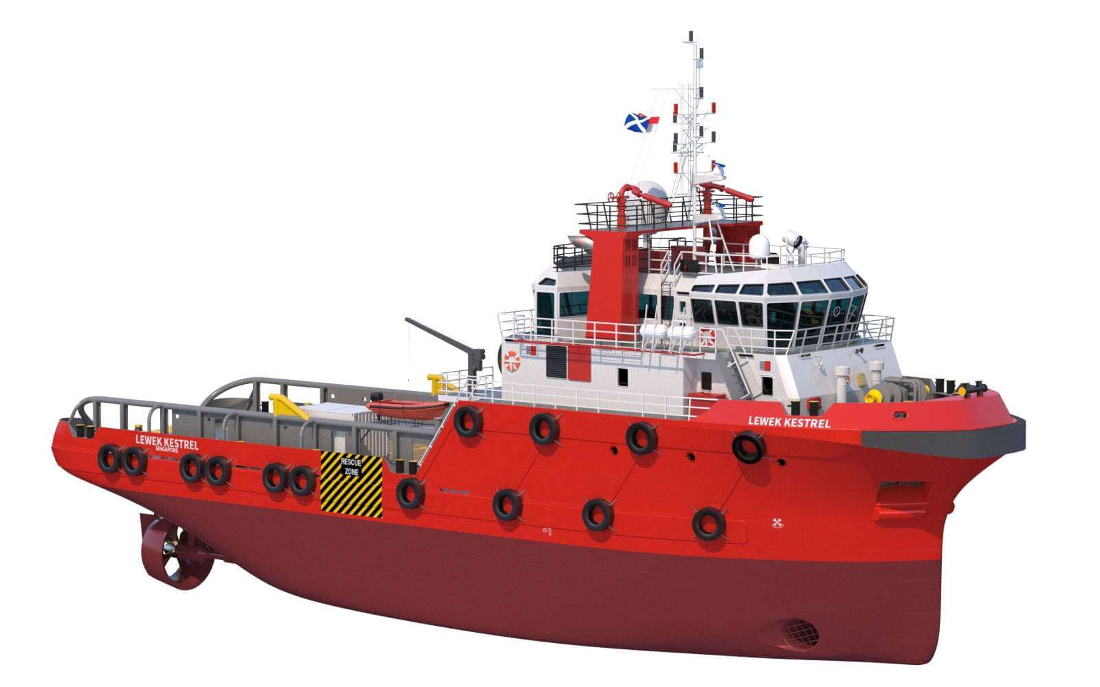 48m AHTS Anchor Handling Tug - 3D Model by ArqArt